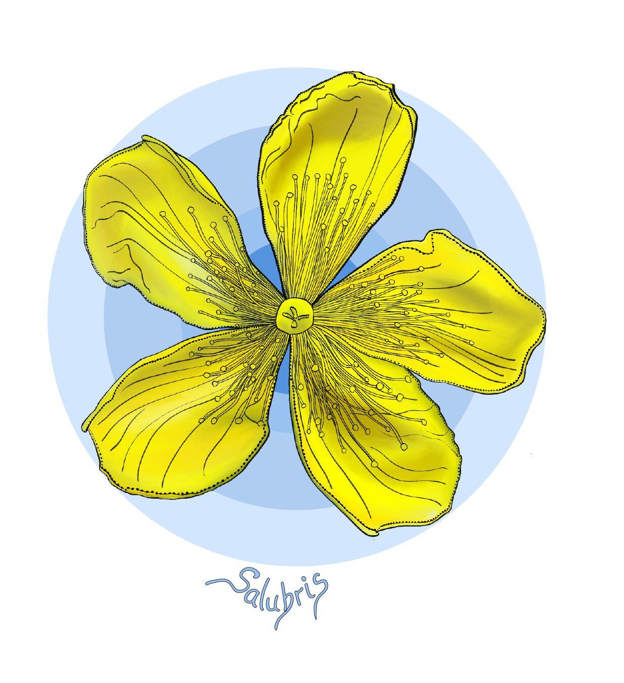 ArtStation - Visual identity for Salubris healing project