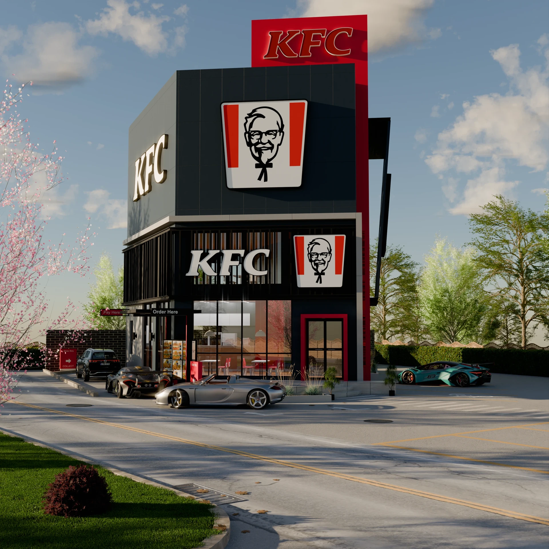 ArtStation - KFC Restraunt