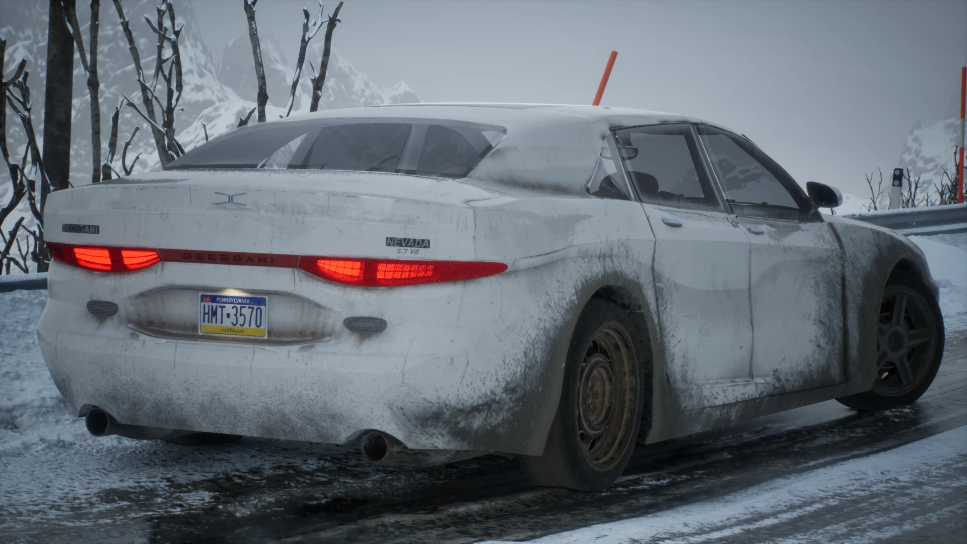 ArtStation - 4 - door V8 american sedan (fictional vehicle)