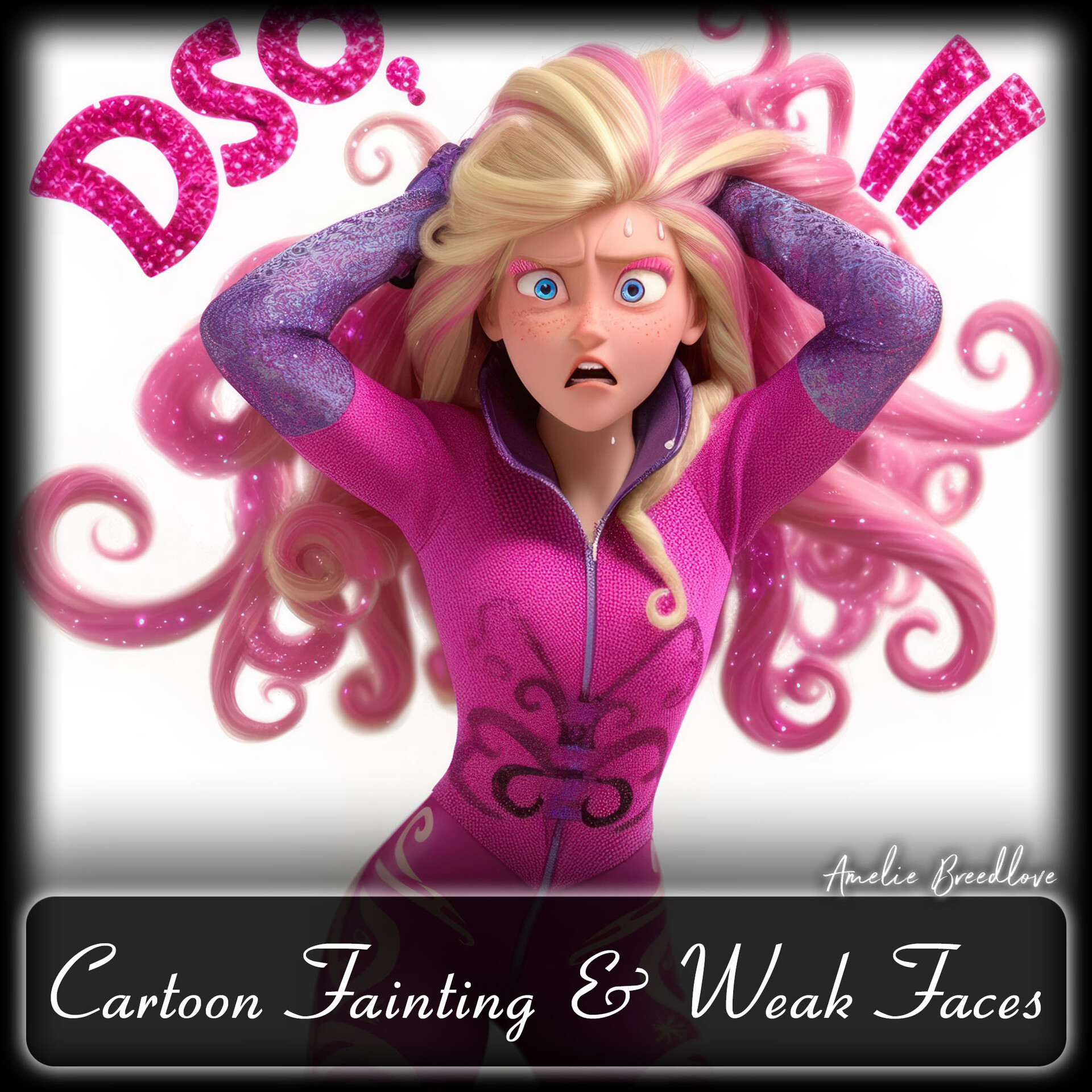 ArtStation - 200 Cartoon Fainting & Weak Faces (Full Body) Reference ...