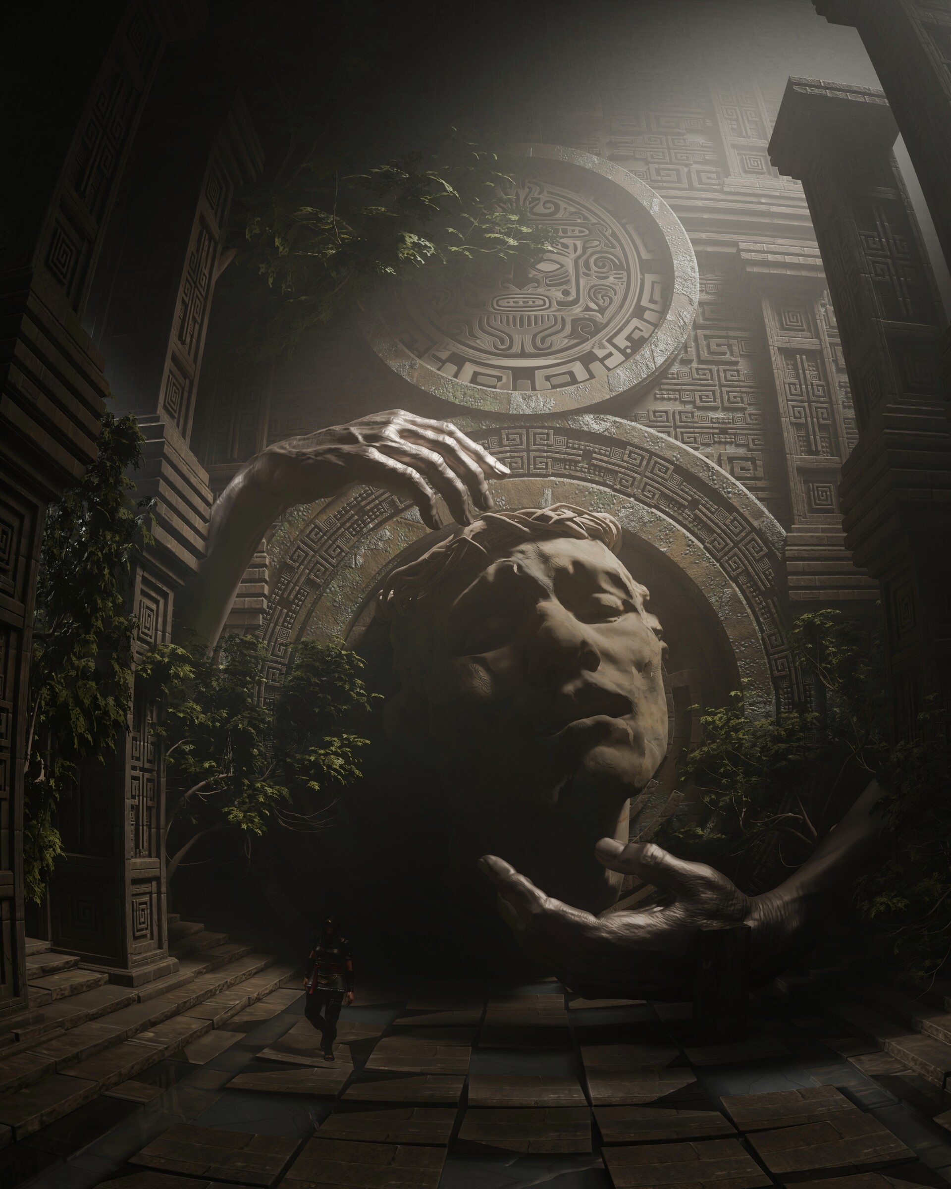 ArtStation - Spiritual temple scene