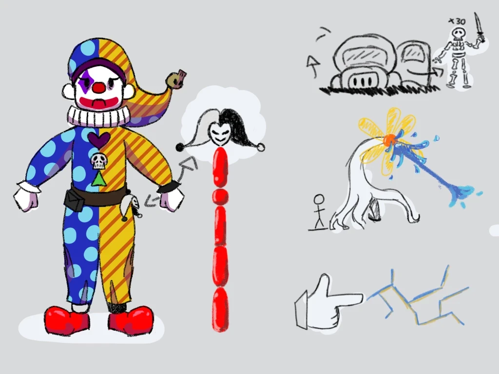 ArtStation - Necromancer Clown Concept Art