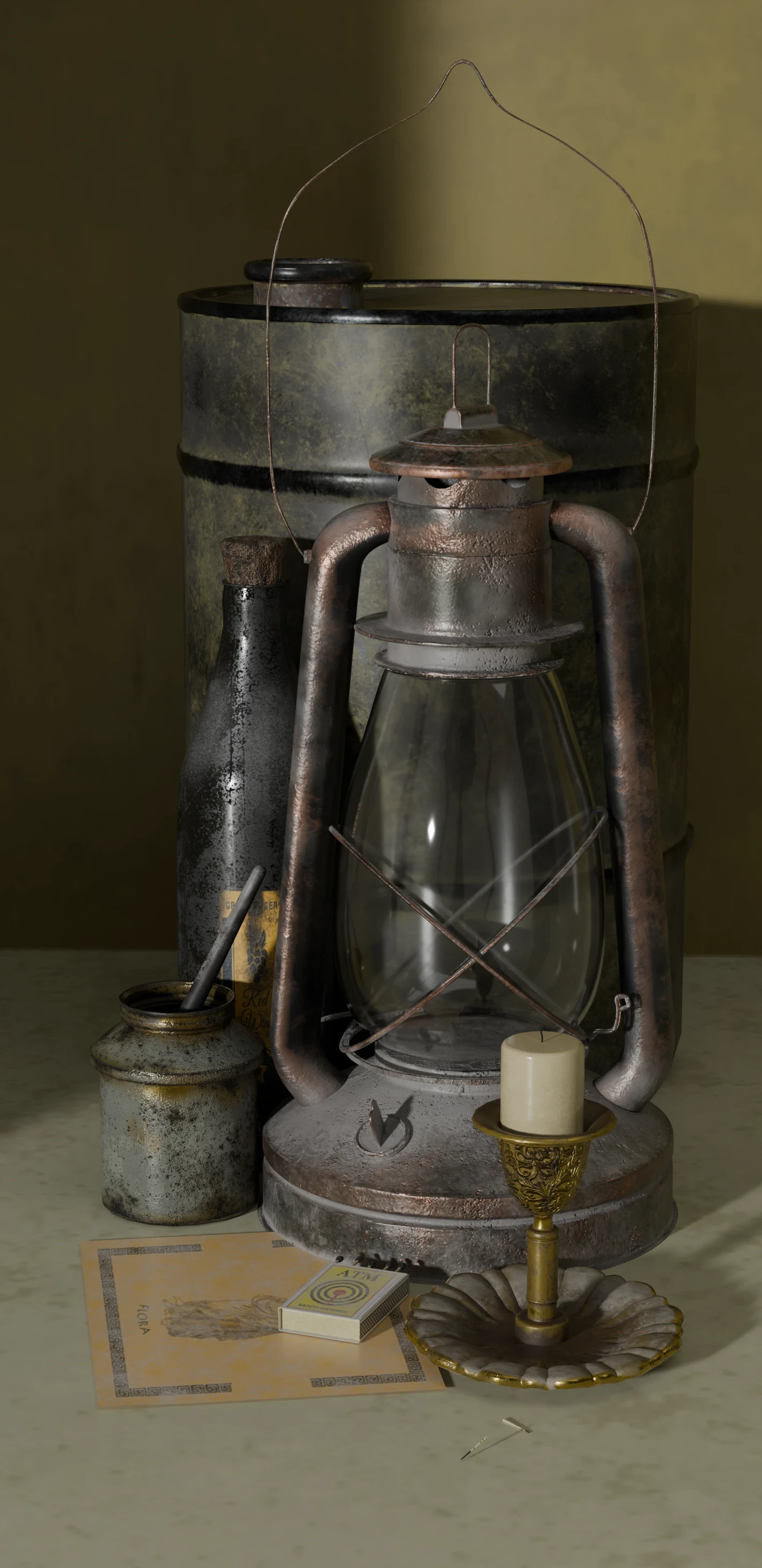 ArtStation - "Lantern Still Life | 3D Modeling & Rendering"