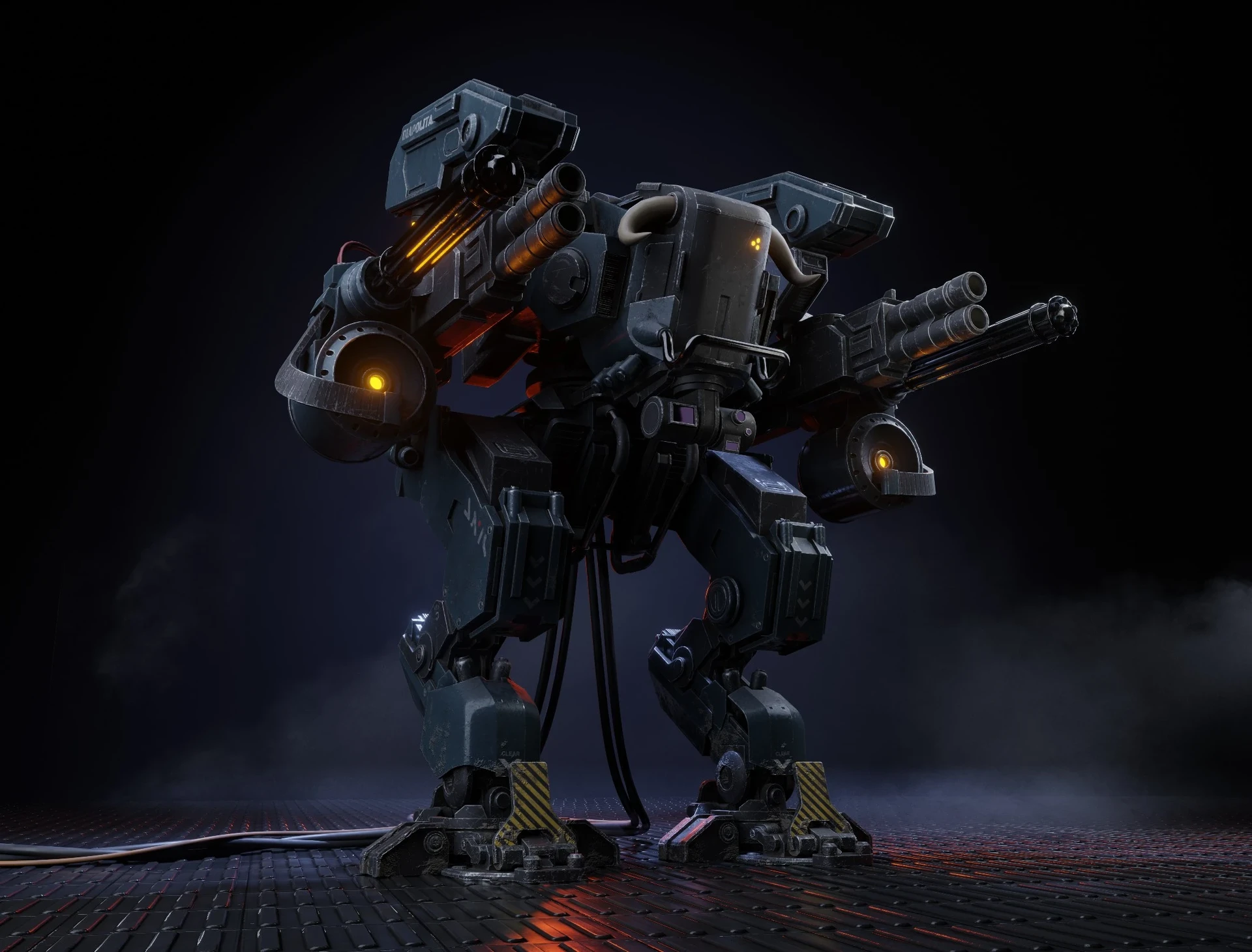 ArtStation - Mech Bot Hard Surface