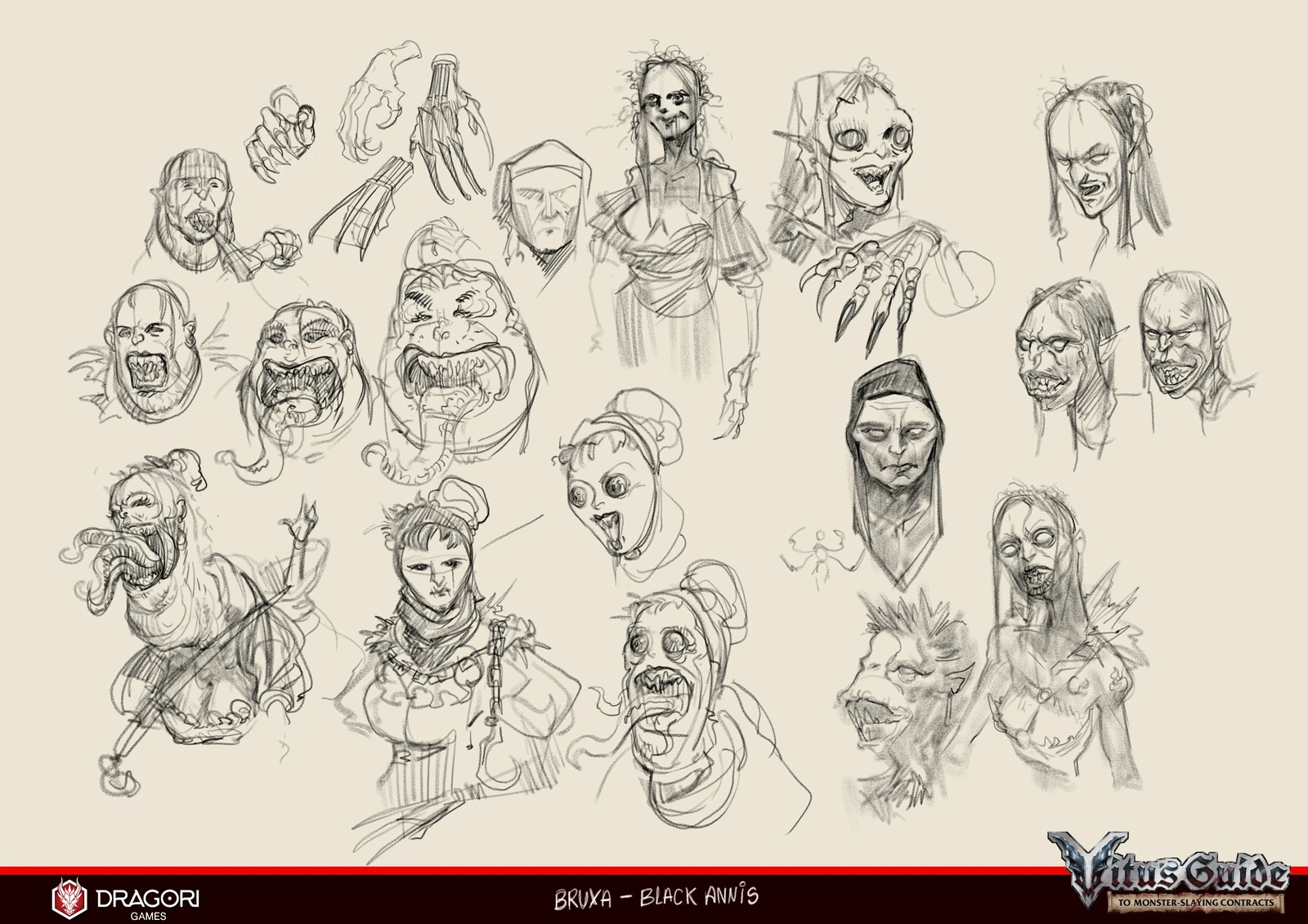 Ádrian Miranda - Black Annis – Witch Illustration