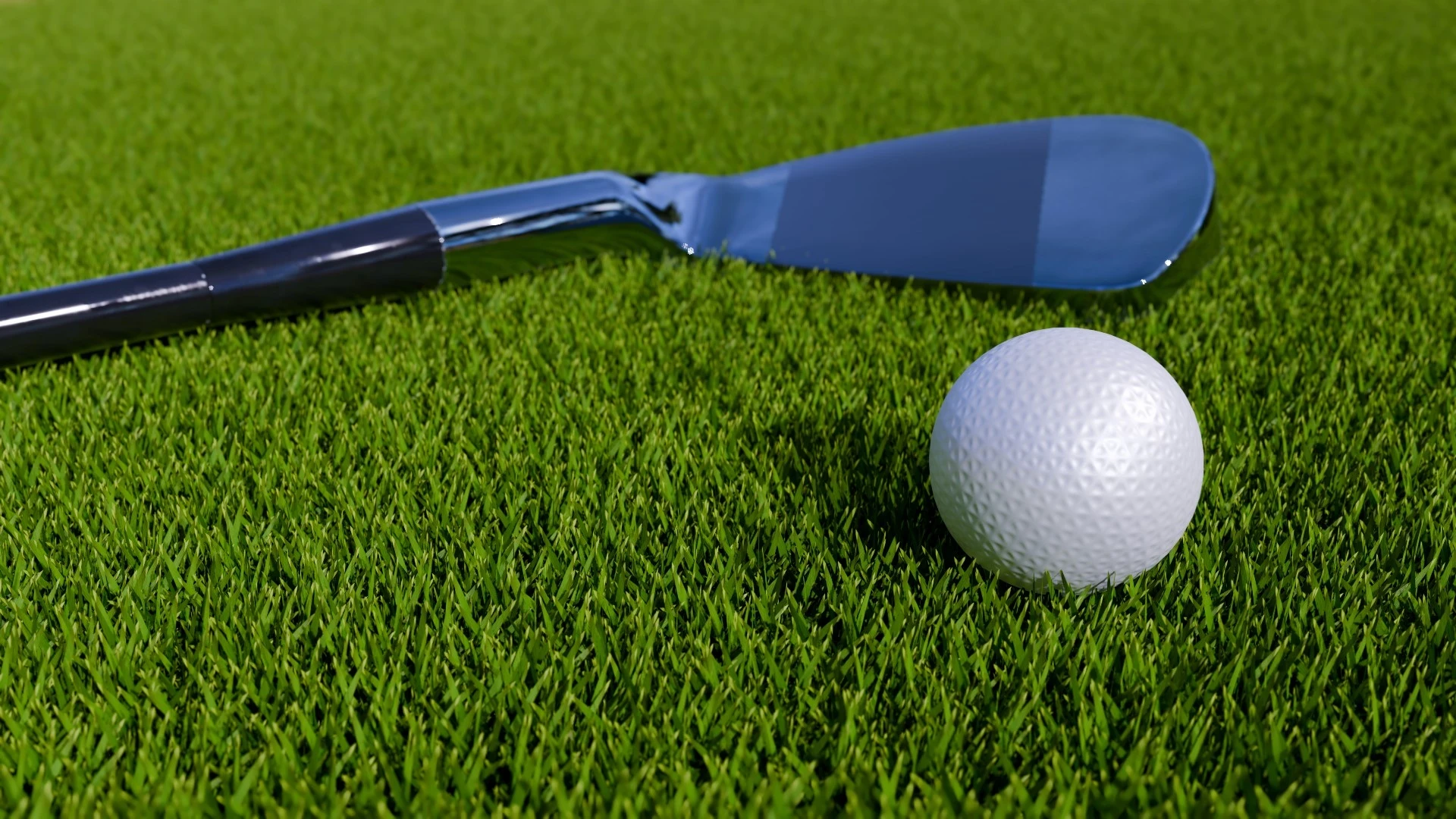 ArtStation - Golf field (grass render test)