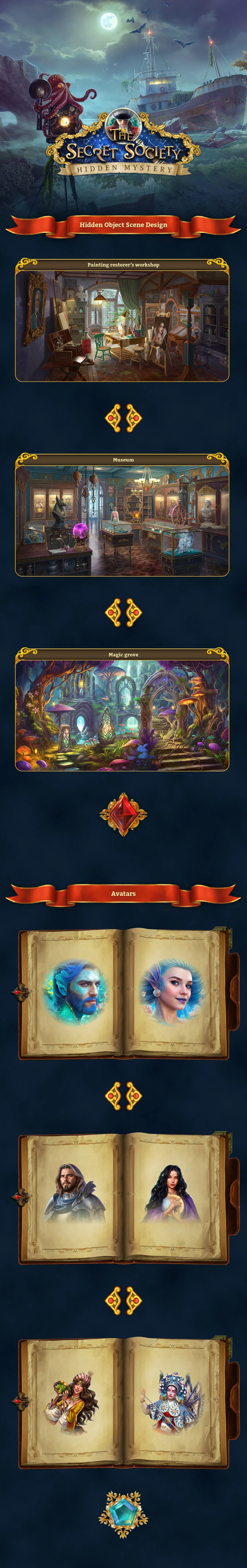 G5 Games - The Secret Society® — Game Art Collection