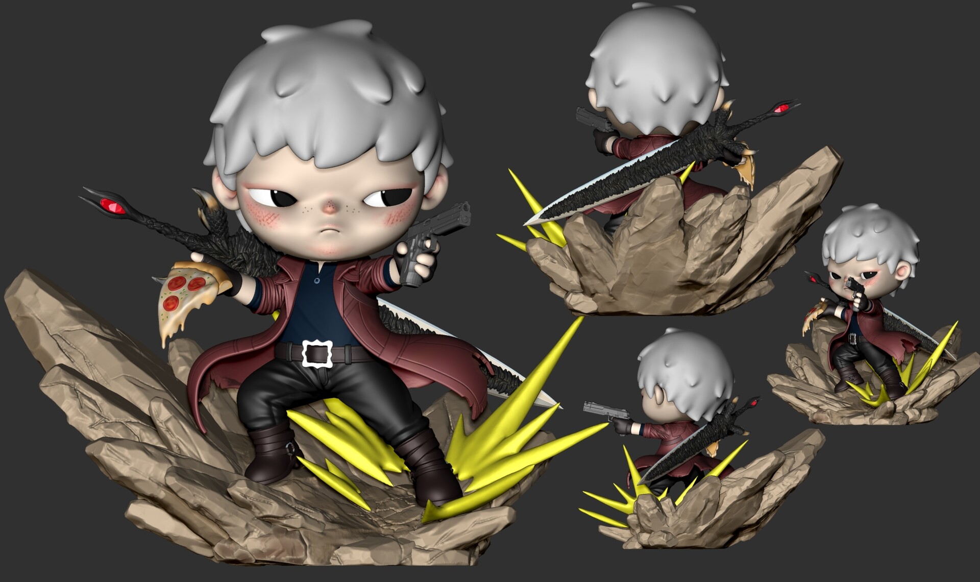 ArtStation - Hirono Custom 4 - Dante, Devil May Cry