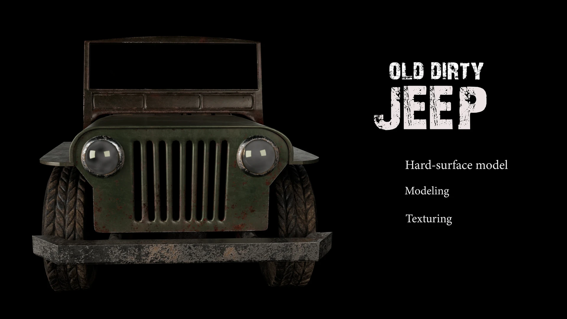 ArtStation - Old Dirty Jeep