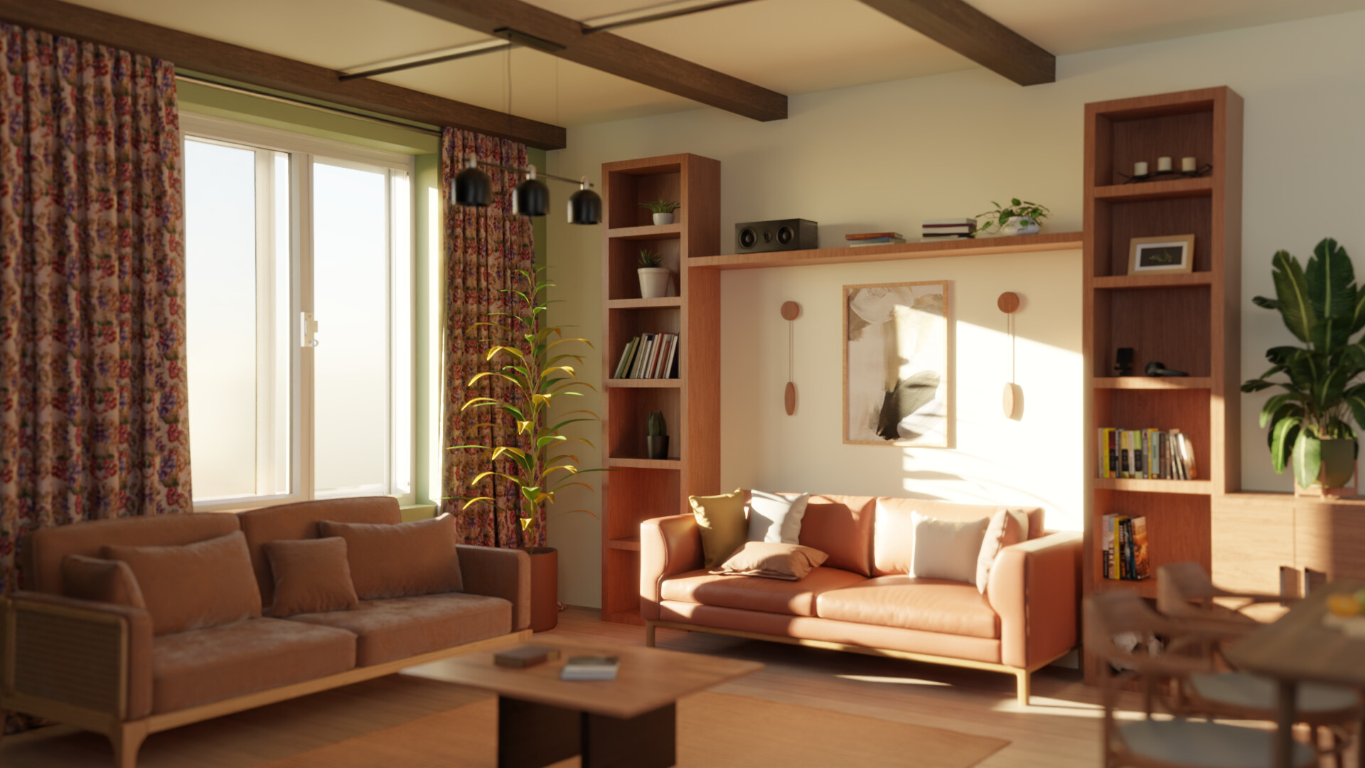 ArtStation - Cozy Living Room | Blender Interior Render