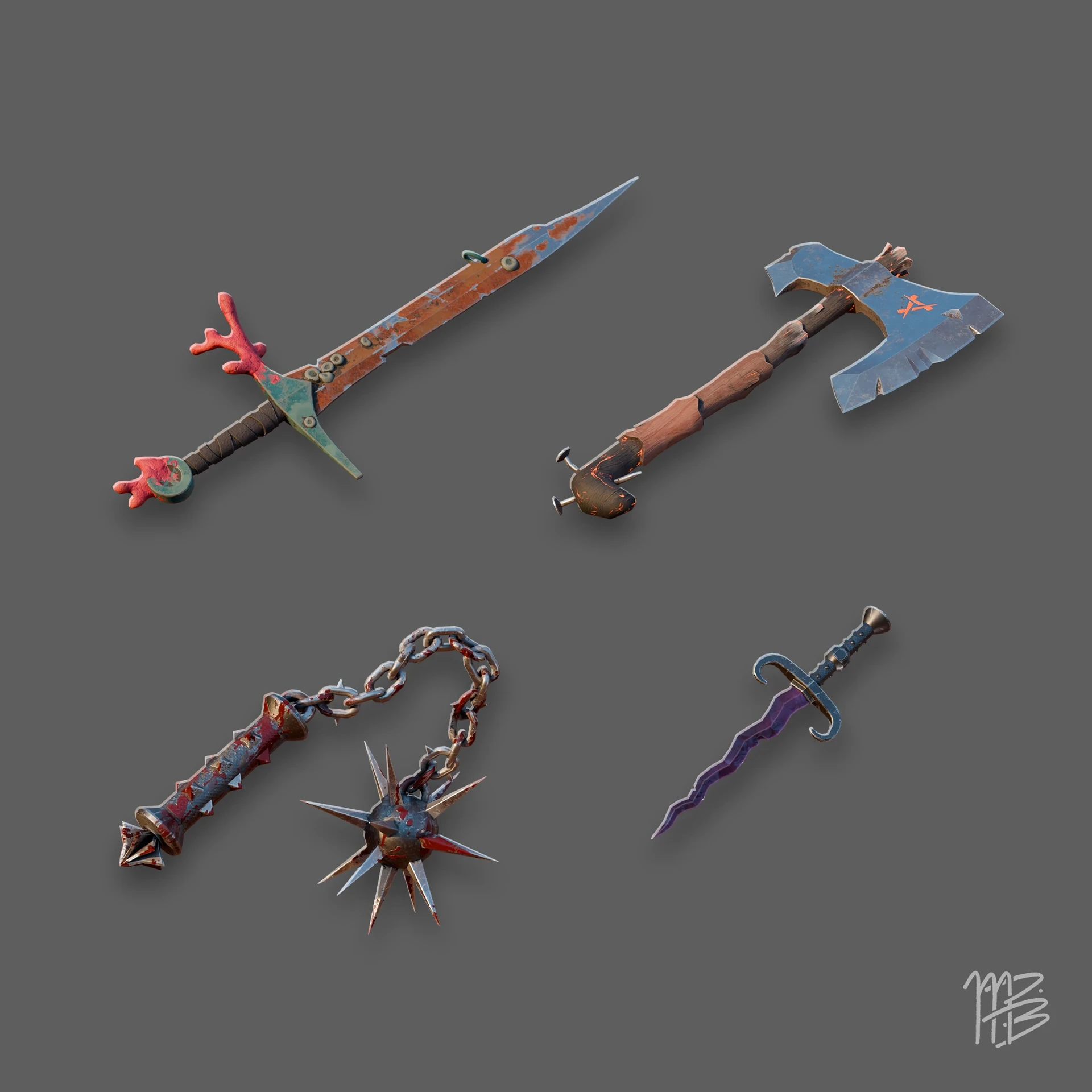 ArtStation - Fantasy Weapon Pack
