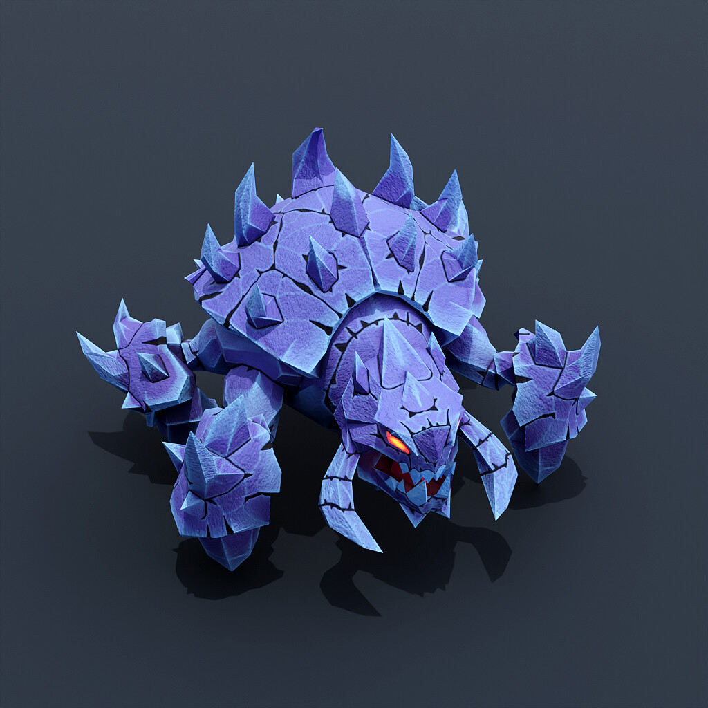 ArtStation - 🚀 New monster for my game project! / Новый монстр для ...