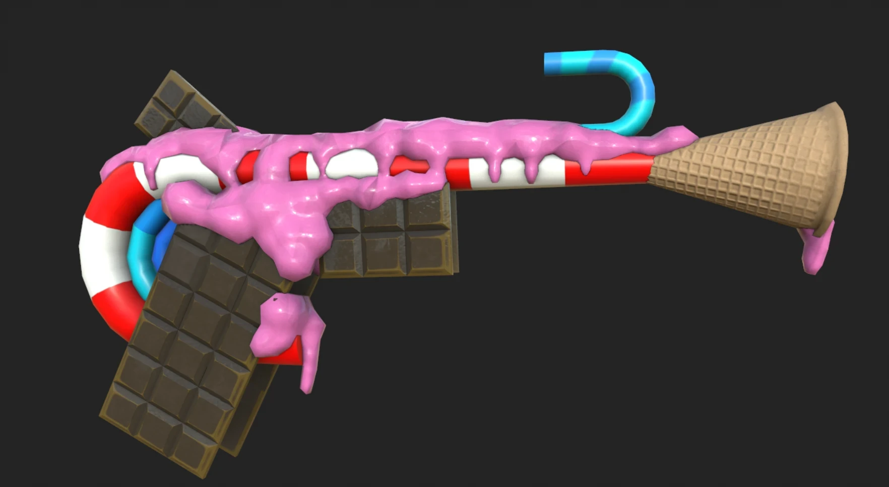 ArtStation - Candy weapon for Roblox video game