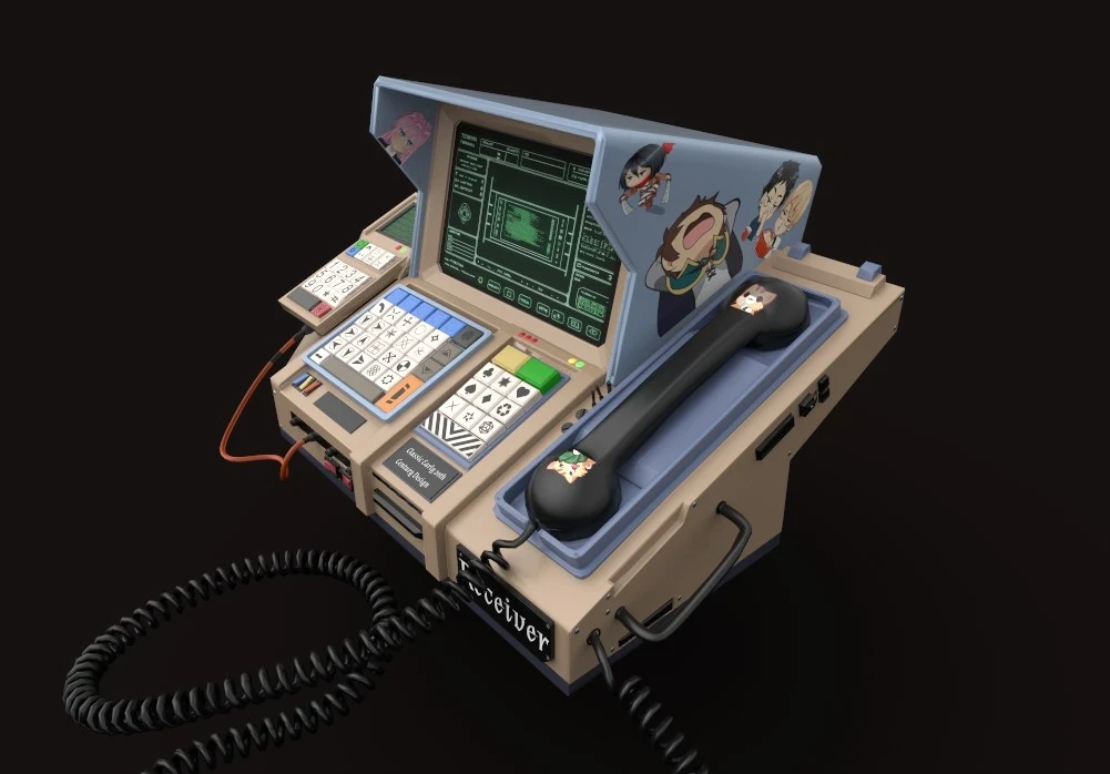 ArtStation - Retro Comm Terminal – Stylized 3D Prop