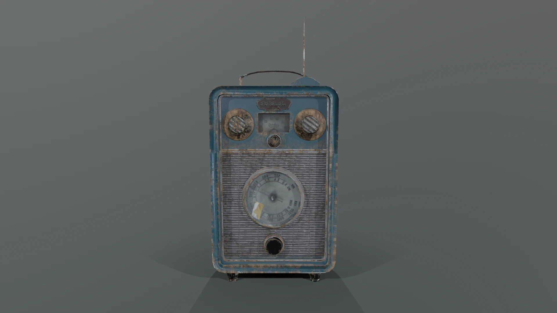 ArtStation - Vintage Radio – Game Ready Prop