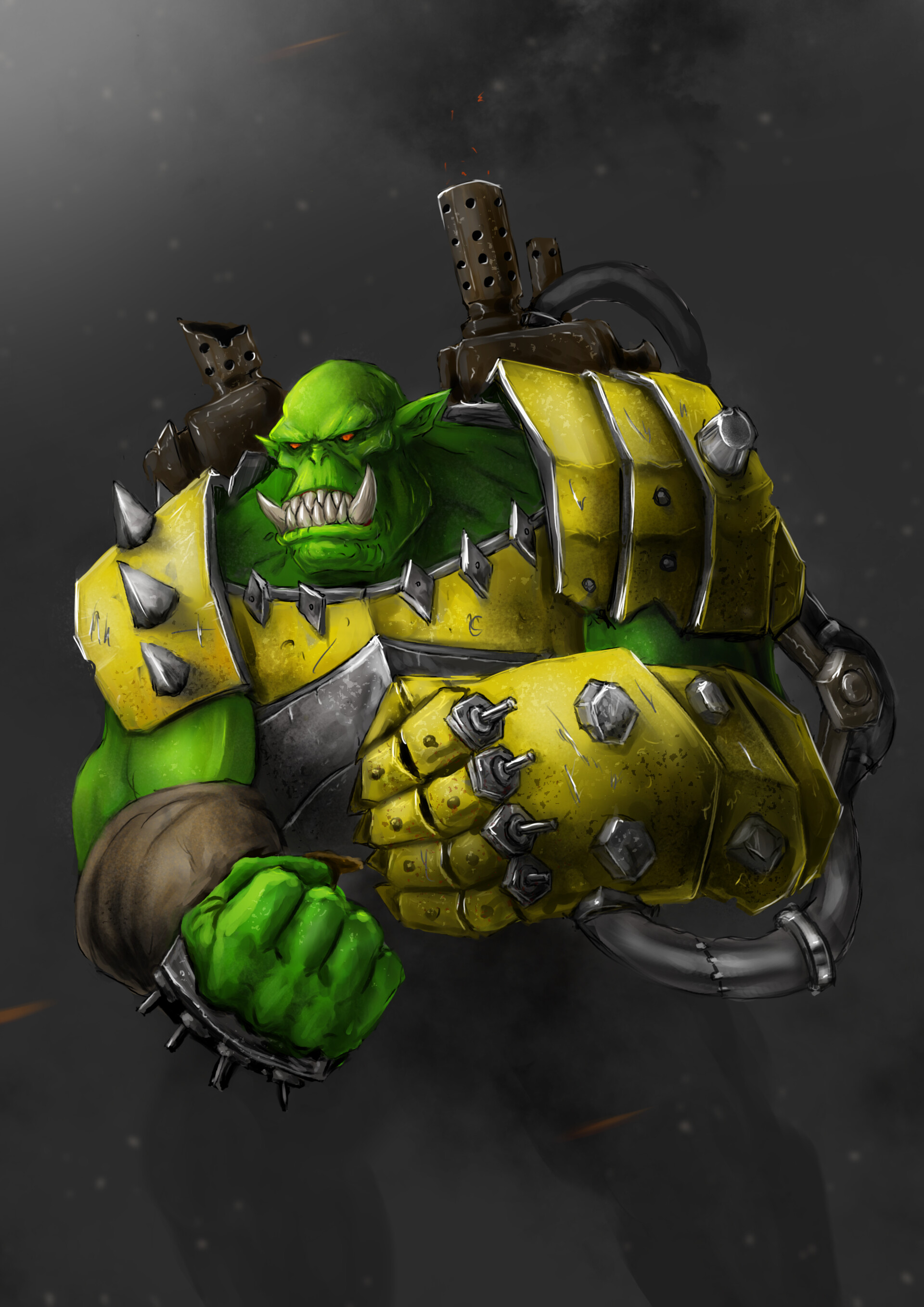 ArtStation - Orc Warhammer 40000