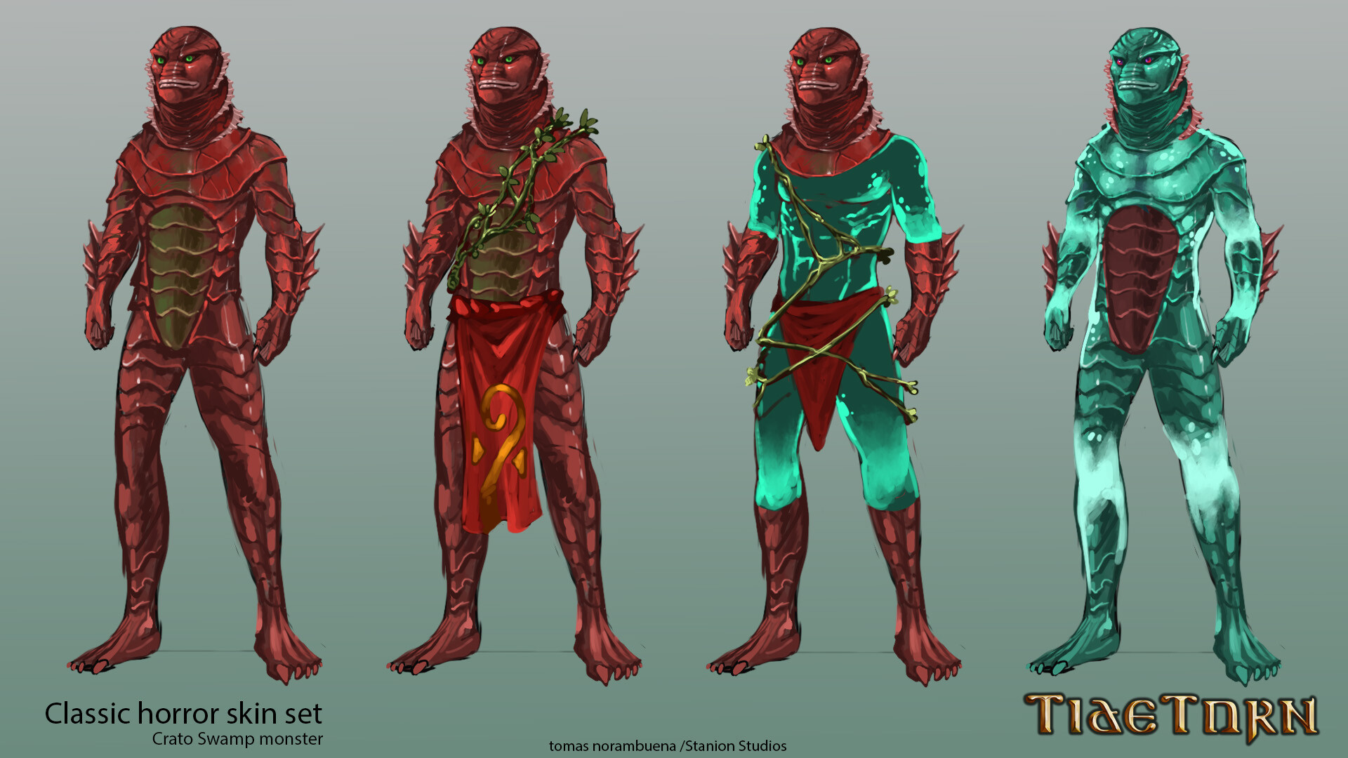 Tomás Norambuena - classic horror skins set "Crato & Eppy swamp monster"