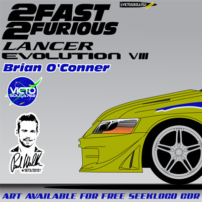 paul walker eclipse decals