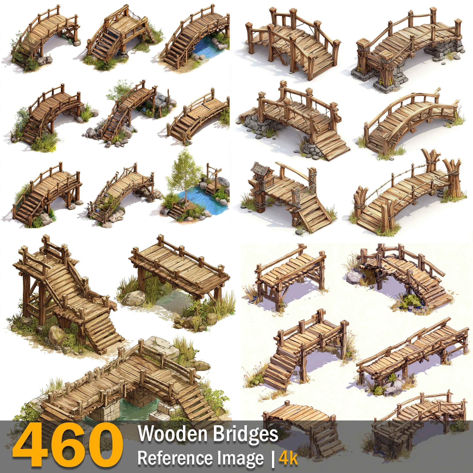 ArtStation - Wooden Bridges | Reference Images | 4K