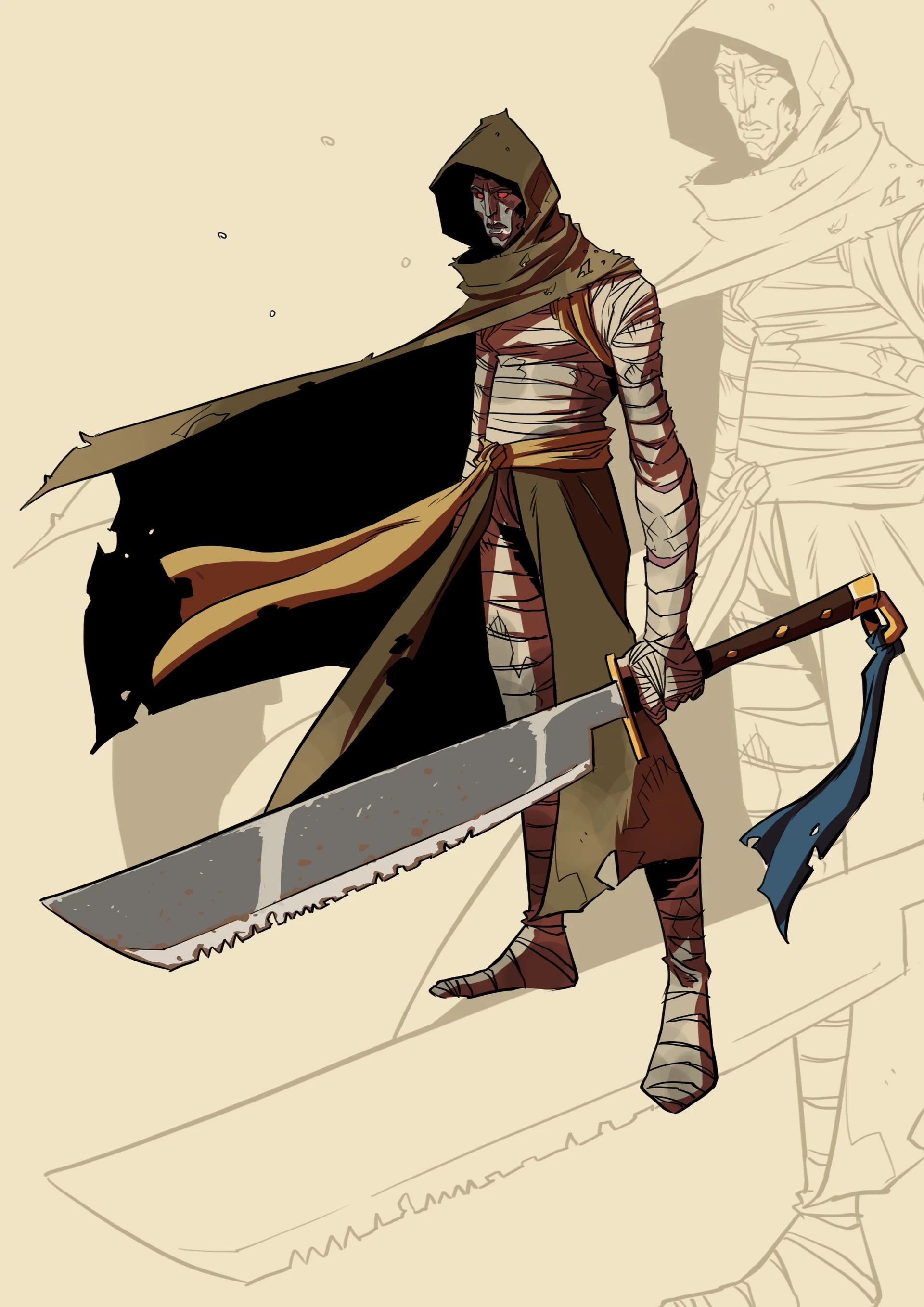 ArtStation - The Burnt Man - 6 Guns Samurai