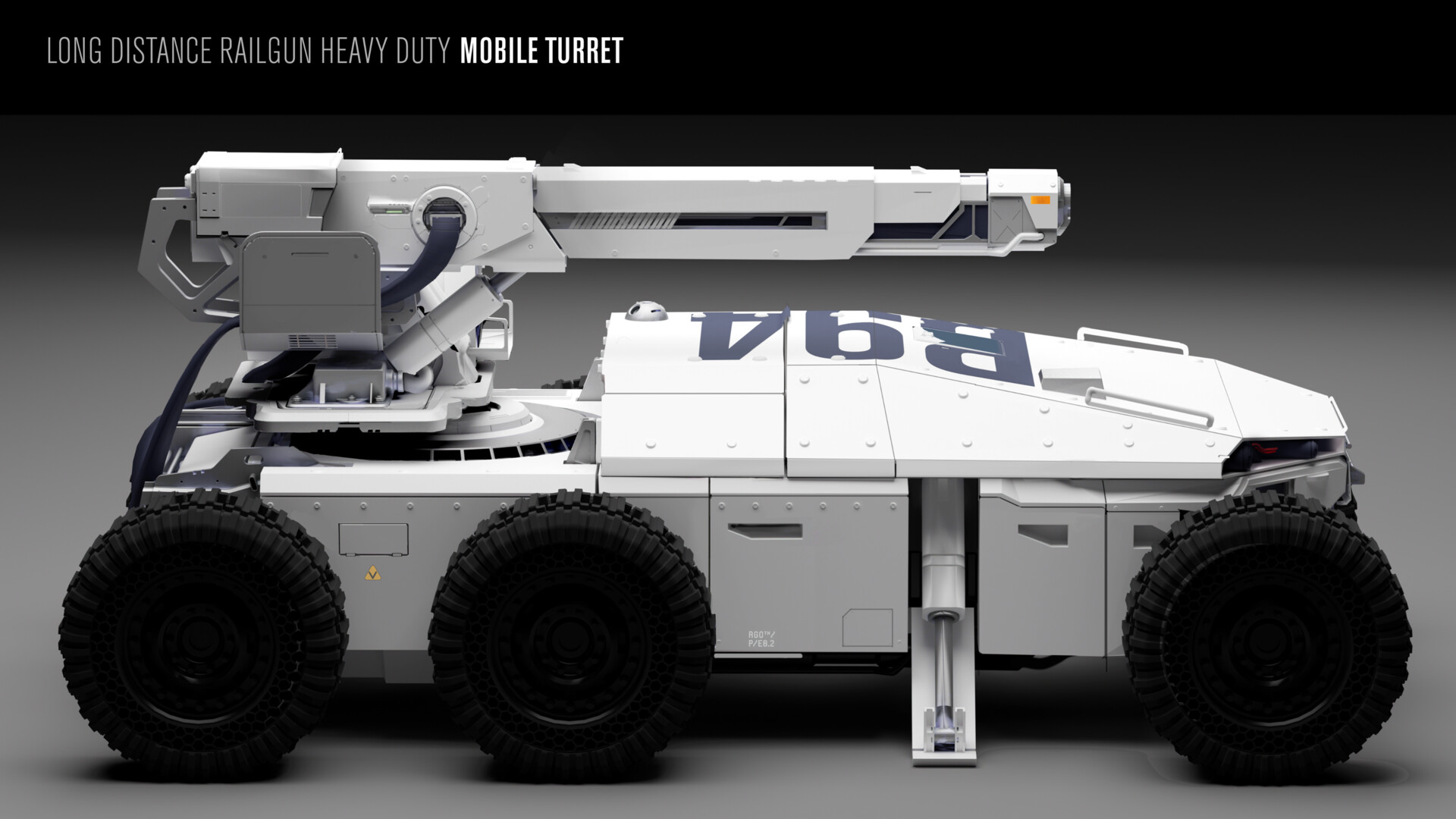 ArtStation - RAILGUN MOBILE TURRET