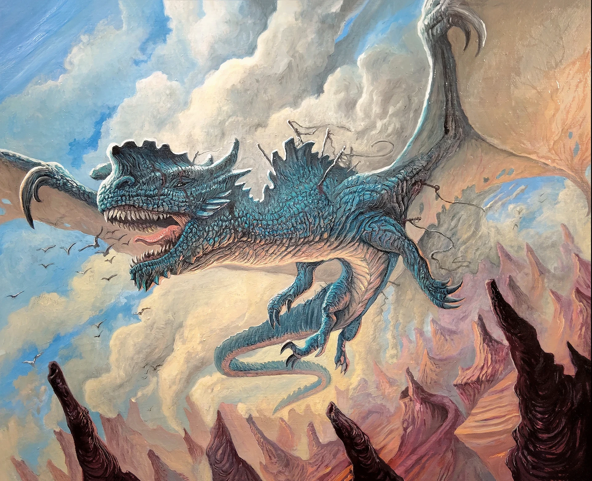 ArtStation - Dragon of the Tar-Goroth Peaks