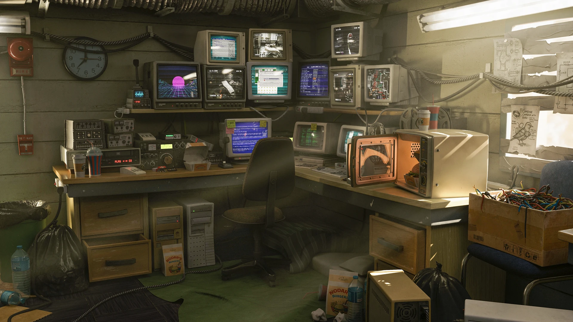 ArtStation - 80's control room