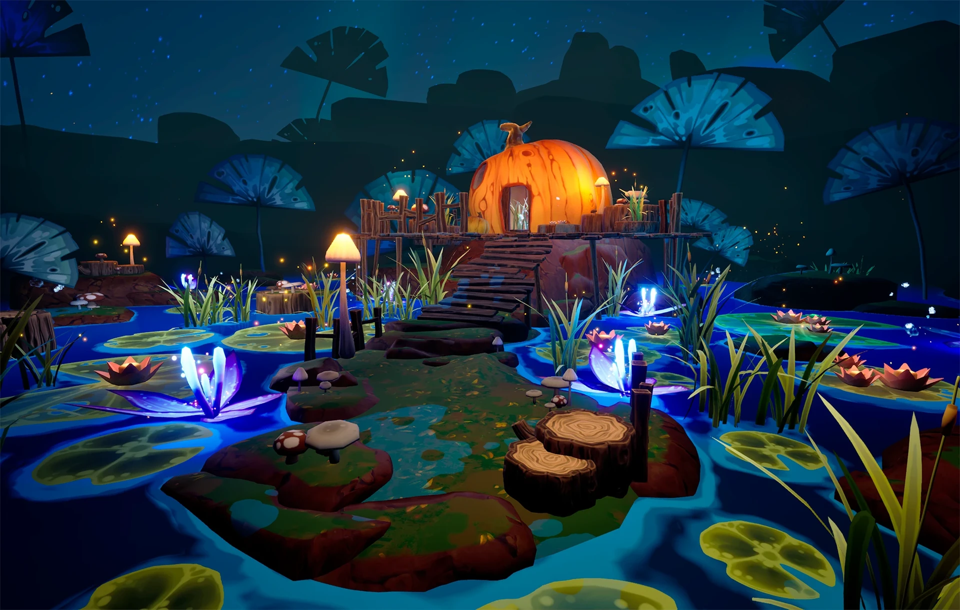 ArtStation - Stylized Magical Swamp