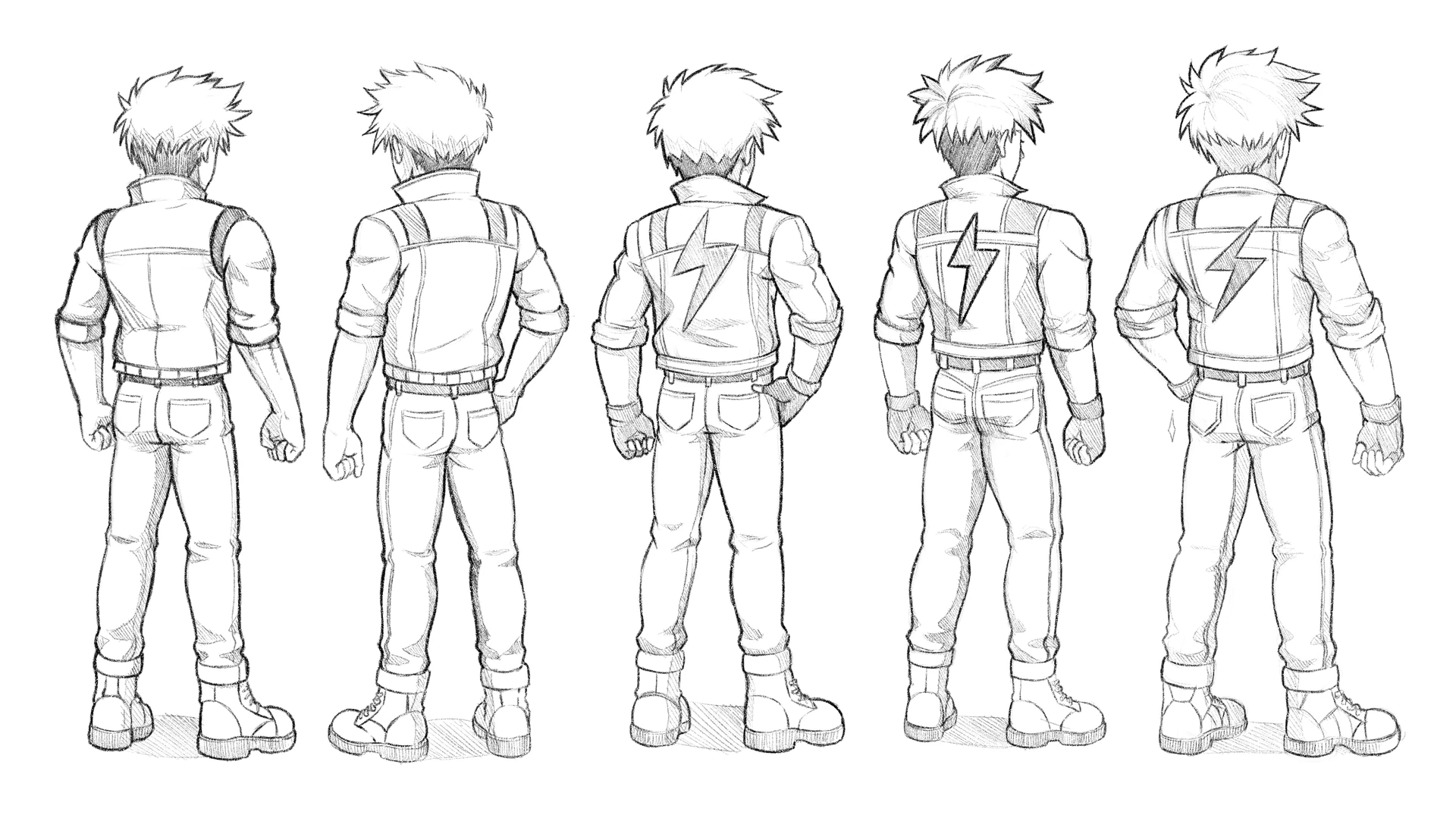 ArtStation - Raze Kazen full body back view design