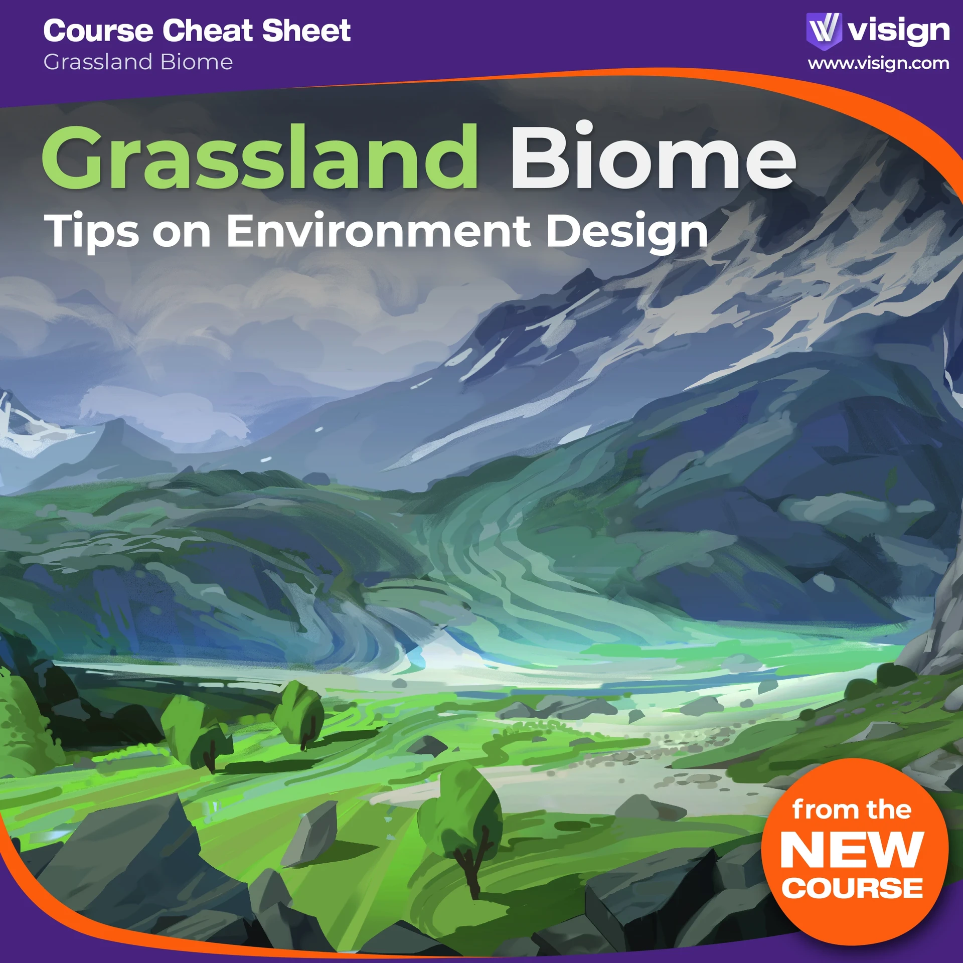 ArtStation - Visign Cheat Sheet: Grassland Biome