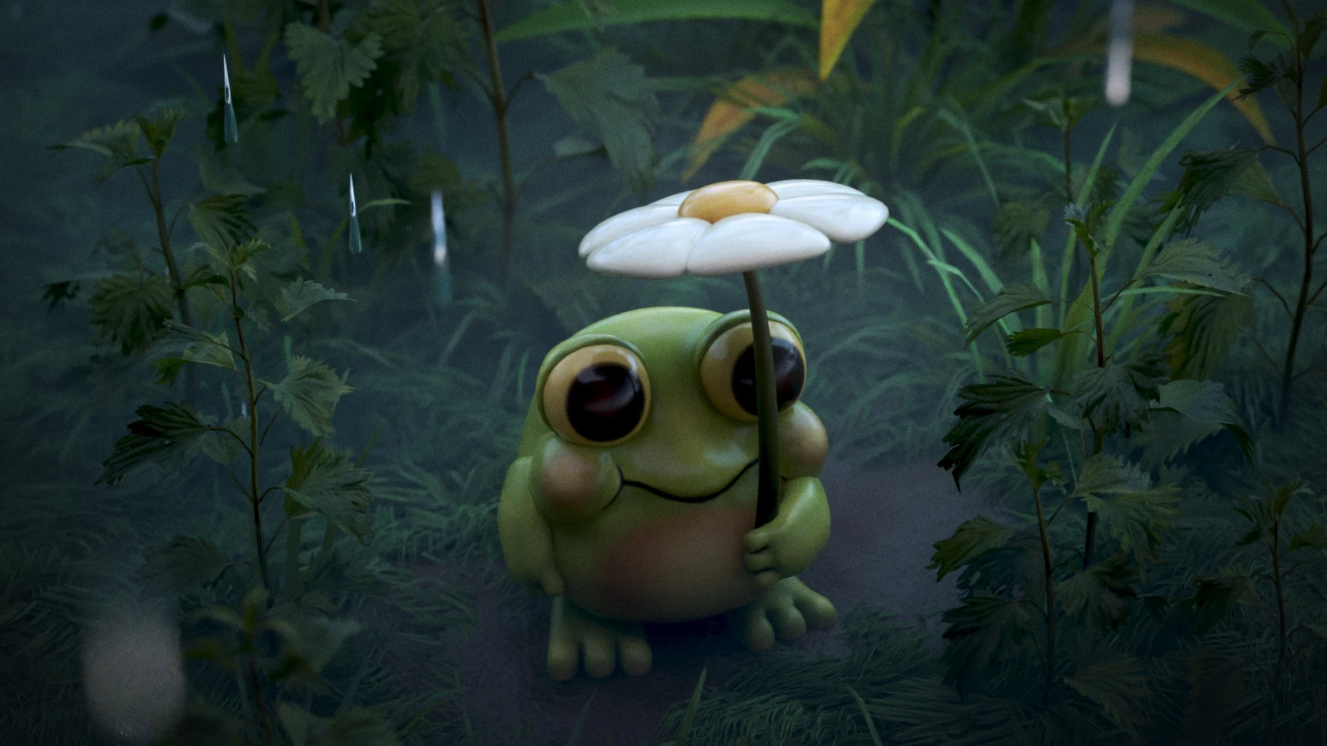 ArtStation - Frog And Rain