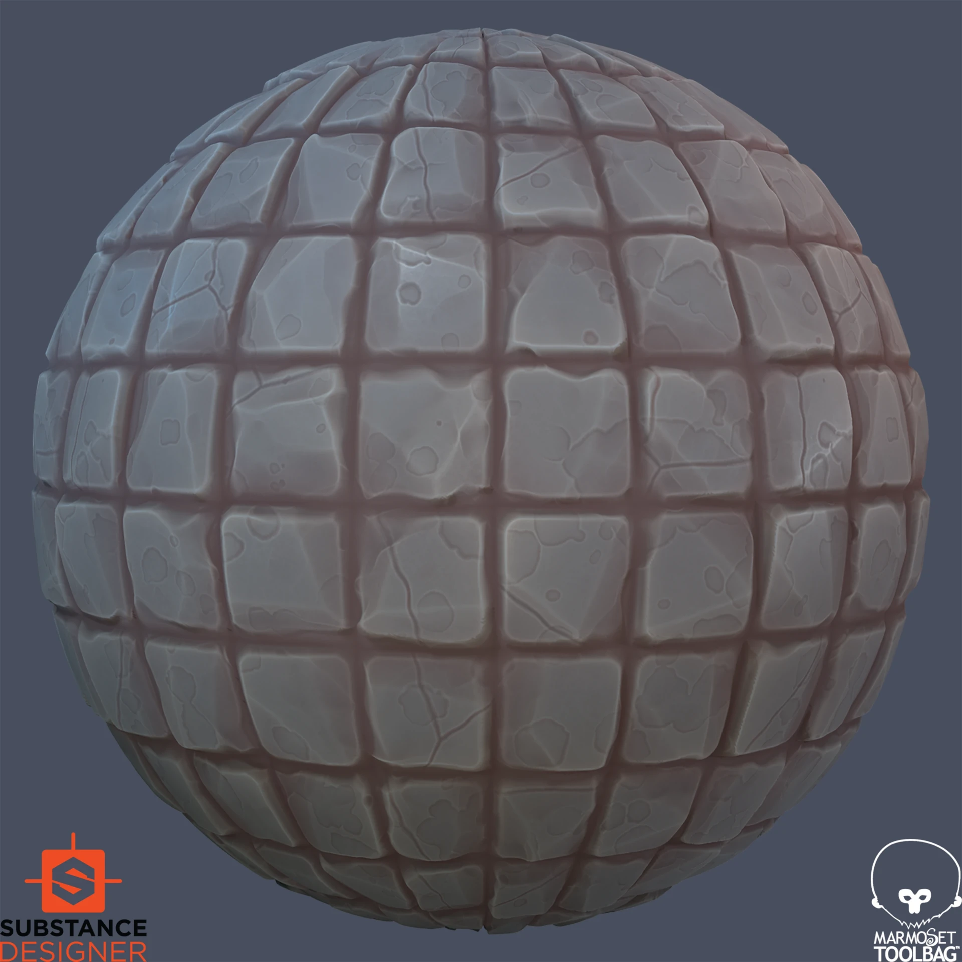 ArtStation - Stylized Cobblestone Material - Substance 3D Designer