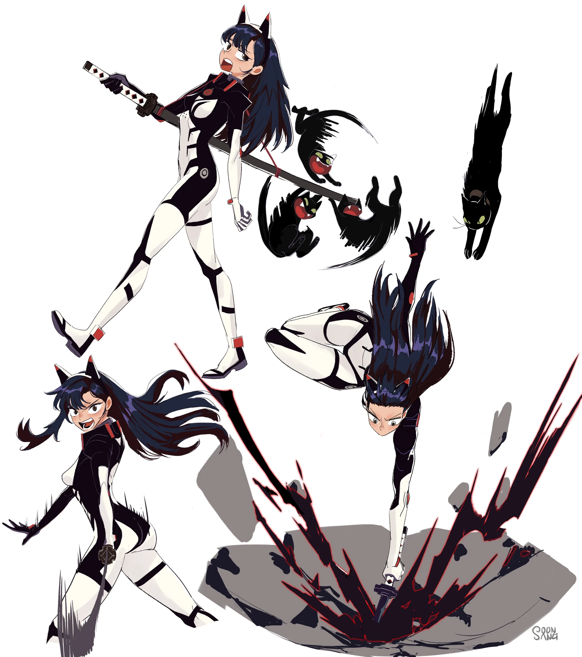 ArtStation - Noah project- Sakuya & Nero Character Sheet_3