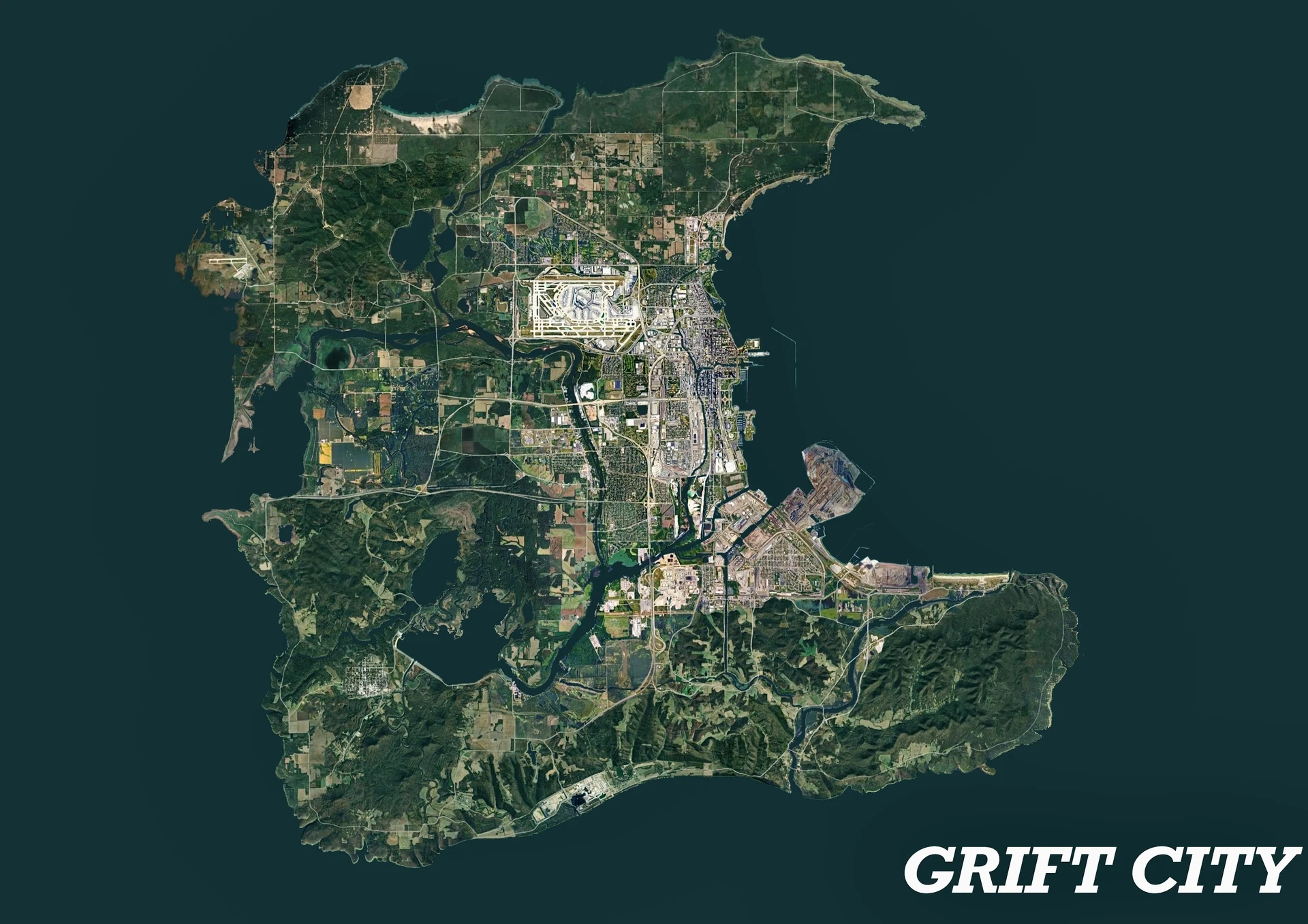 ArtStation - Grift City – Concept Map