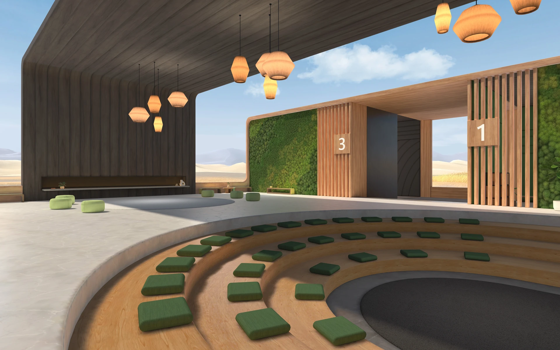 ArtStation - Microsoft Mesh - Environment - Collaboration Space