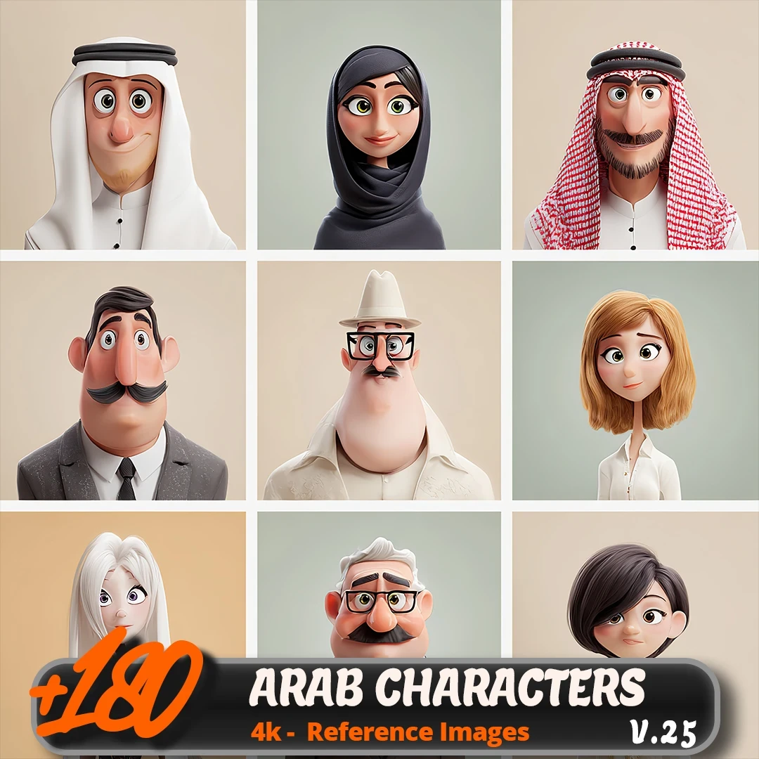 ArtStation - ARAB CHARACTERS VOL, 25/ 4K/ Reference Image