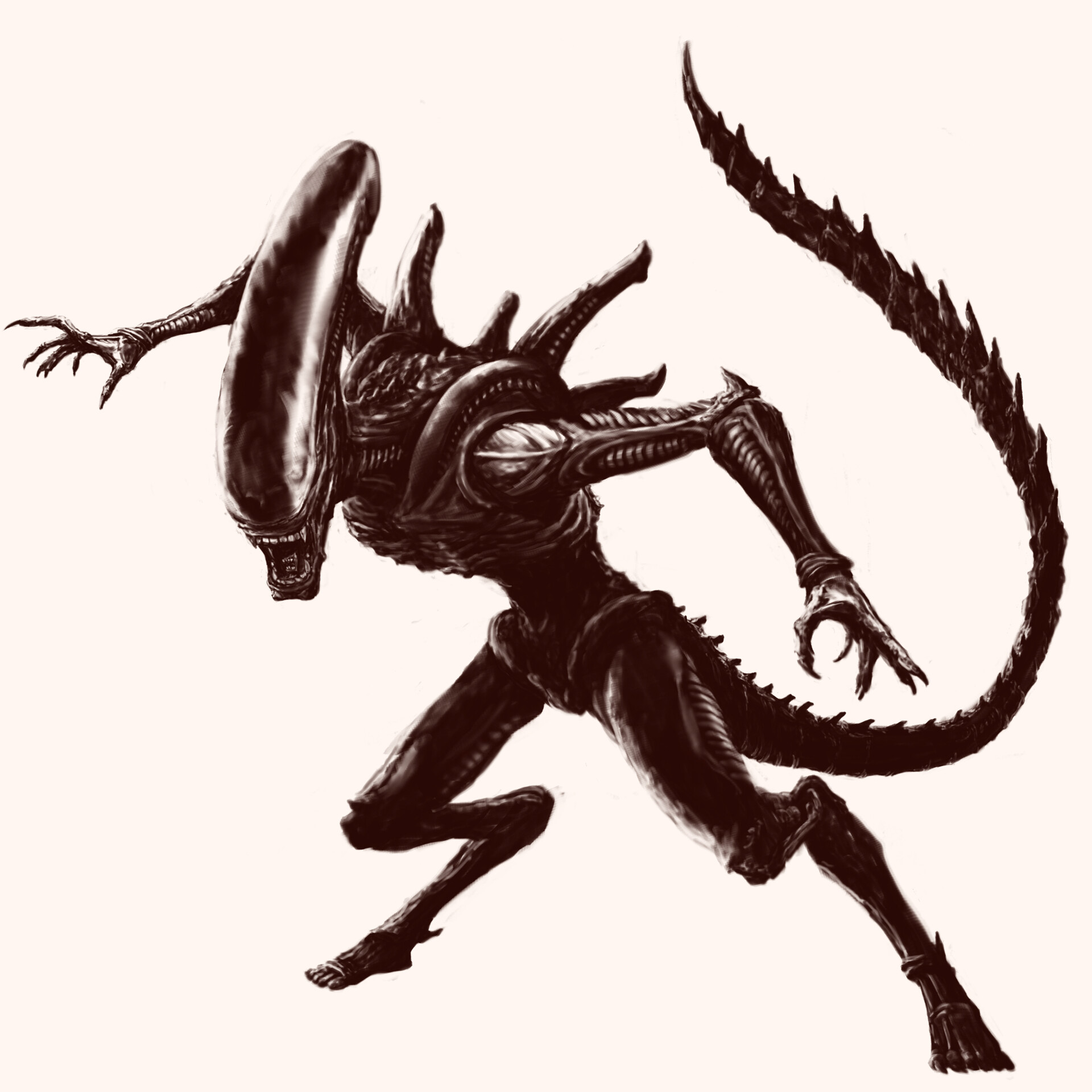 ArtStation - Xenomorph sketch