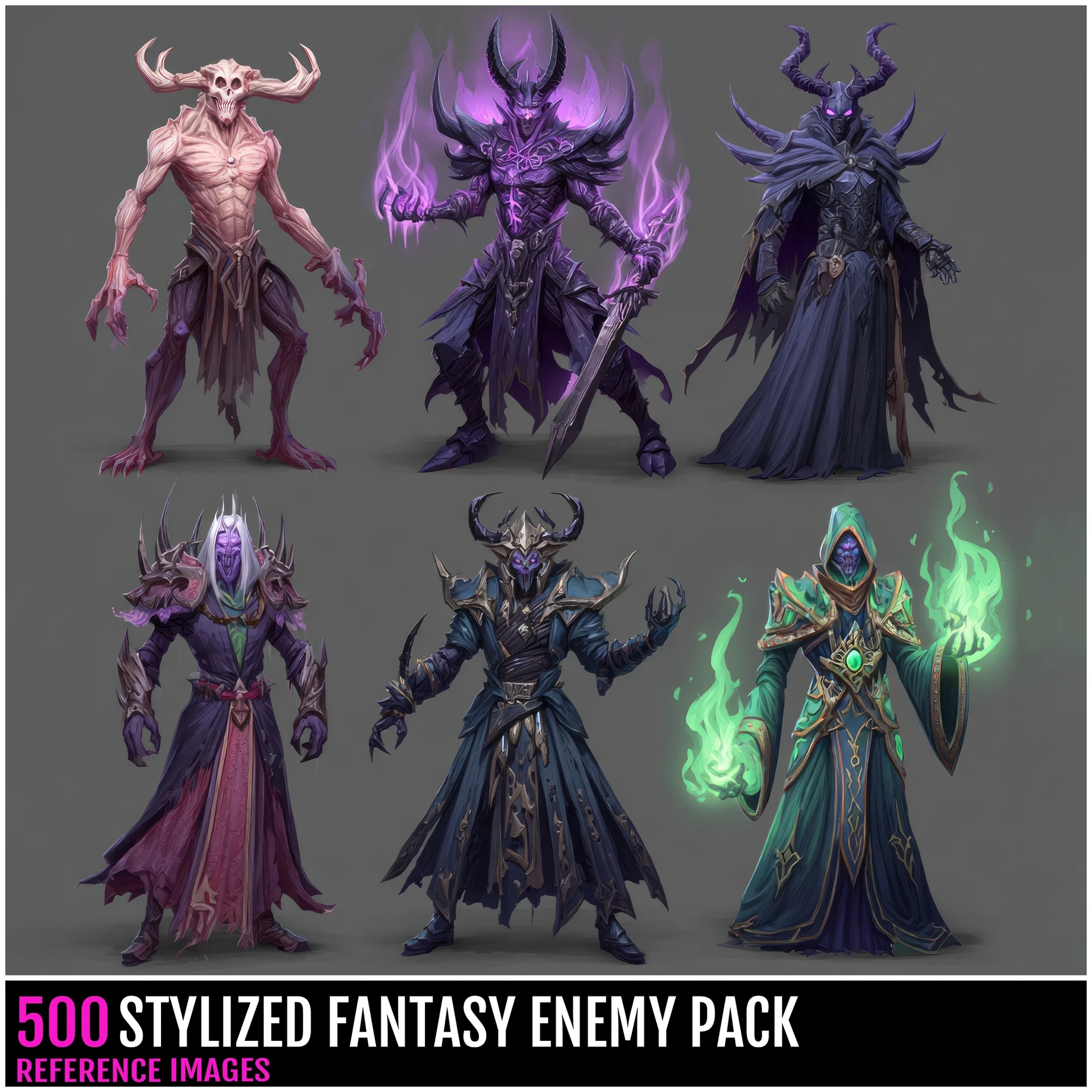 Isabelle ¥¥ - 500 STYLIZED FANTASY ENEMY PACK