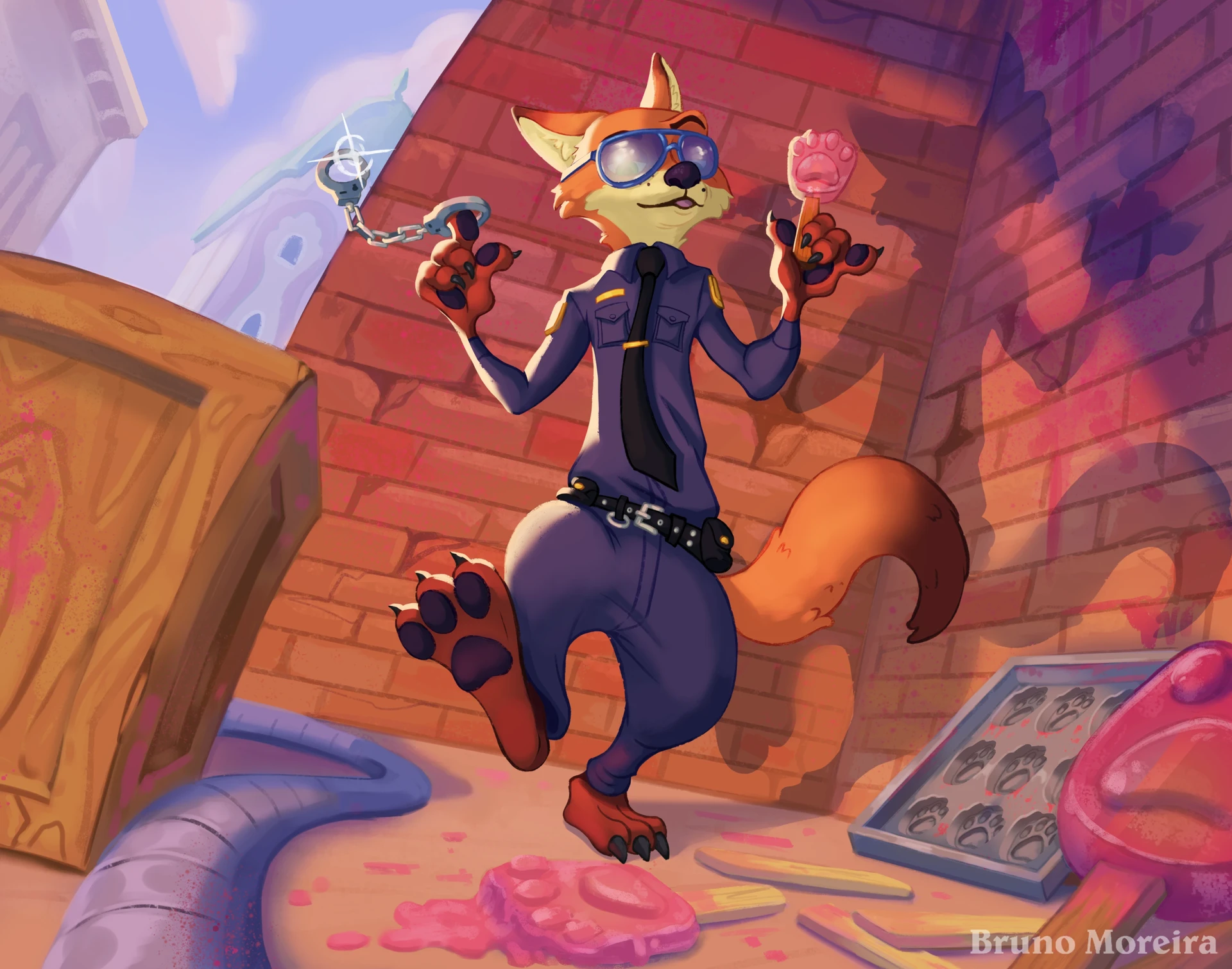 ArtStation - Nick Wilde - Lorcana fanart
