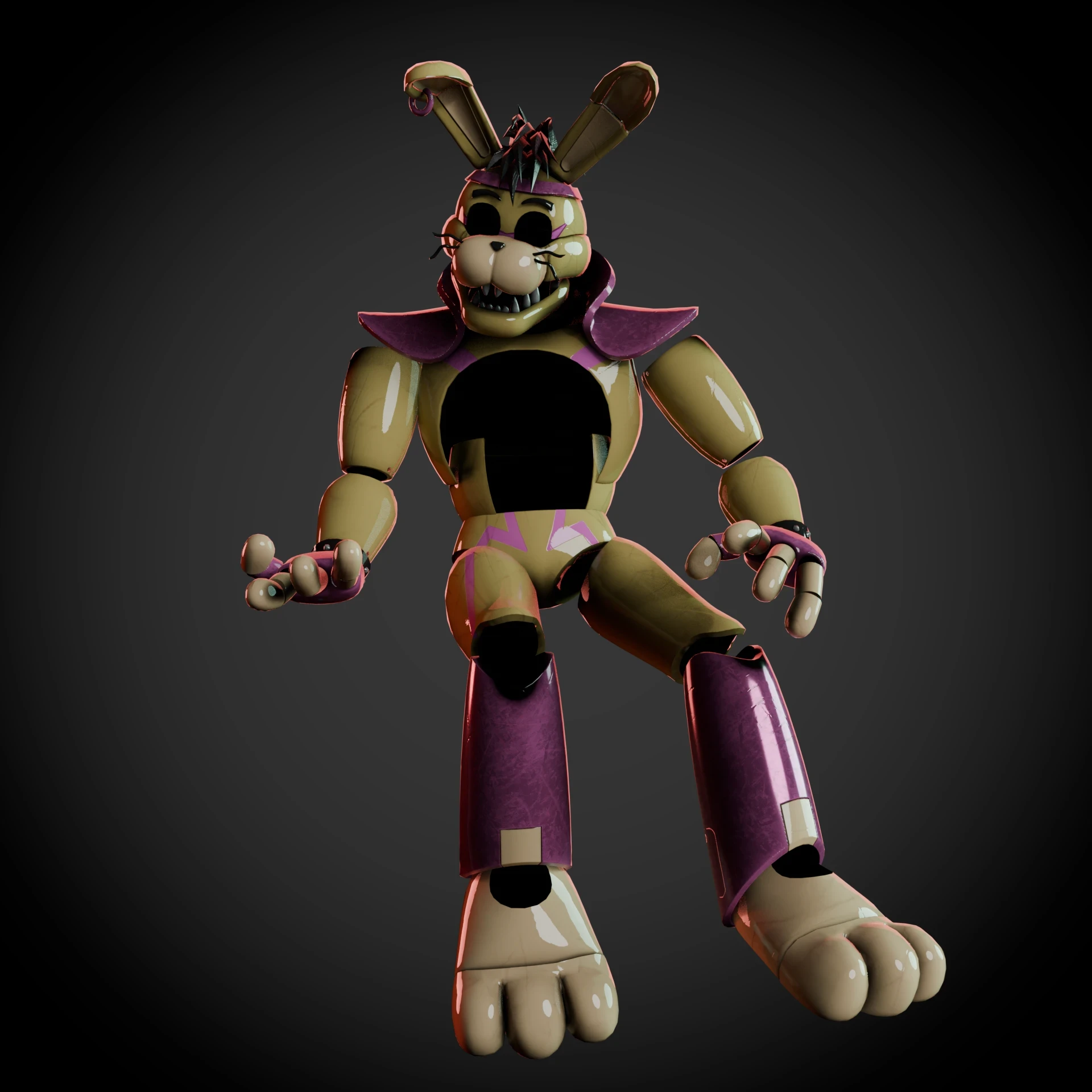ArtStation - FNAF SB: RP Rewritten | Glamrock Spring Bonnie