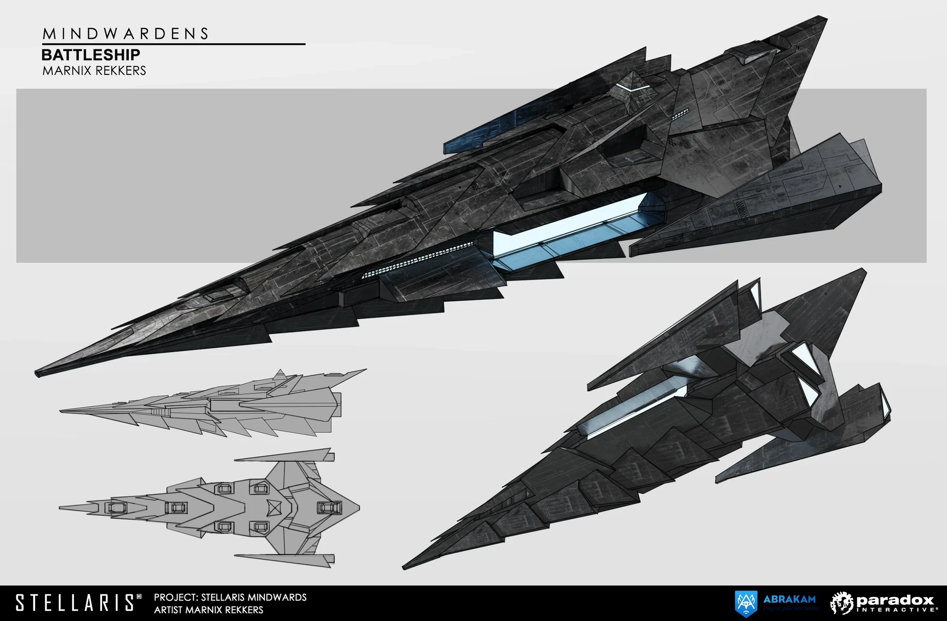 ArtStation - Stellaris Mindwardens Battleship