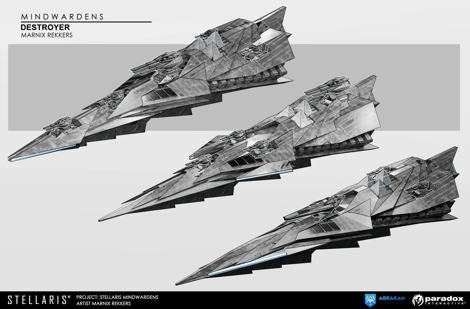 ArtStation - Stellaris Mindwardens Destroyer