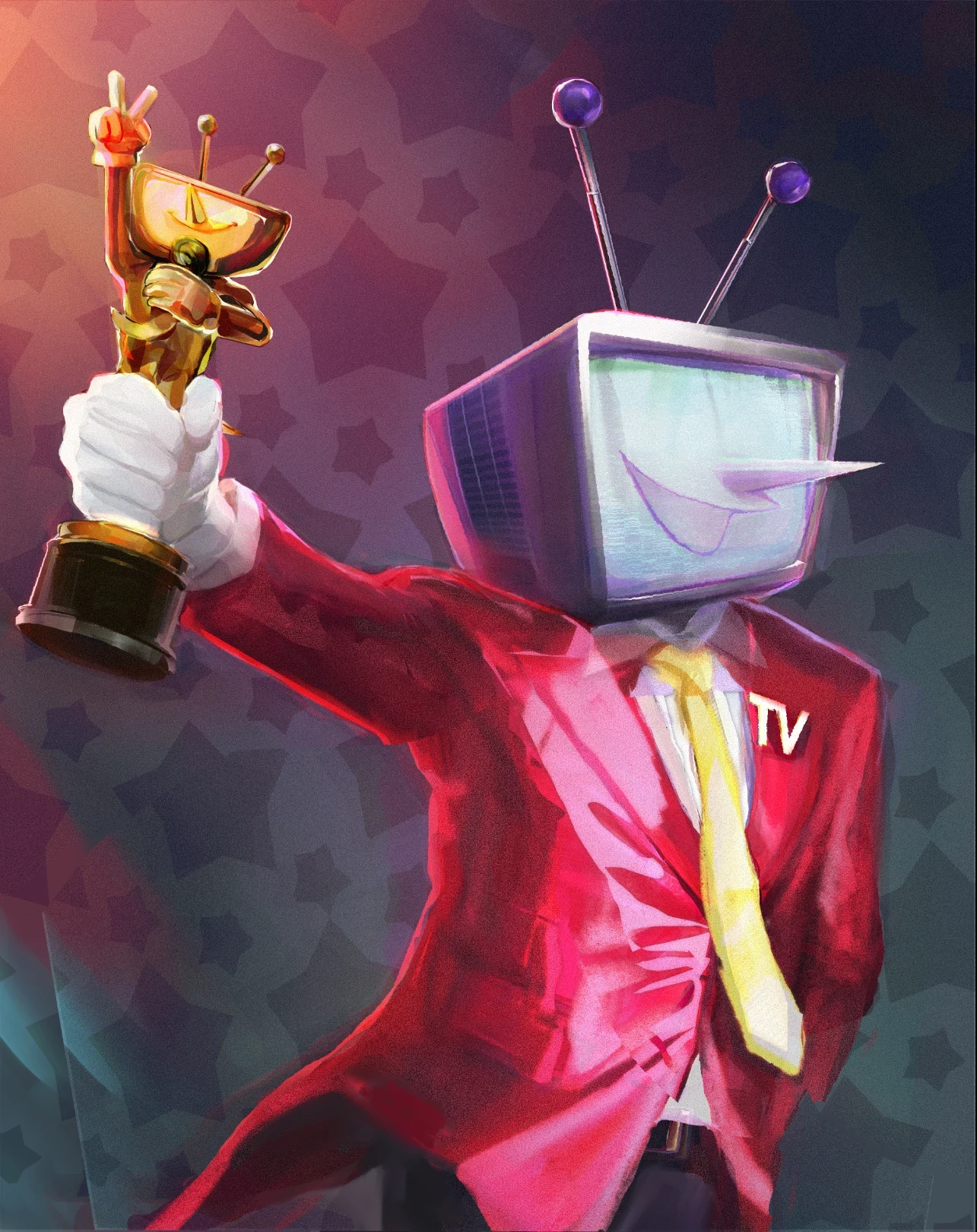 ArtStation - Tenna Deltarune Poster