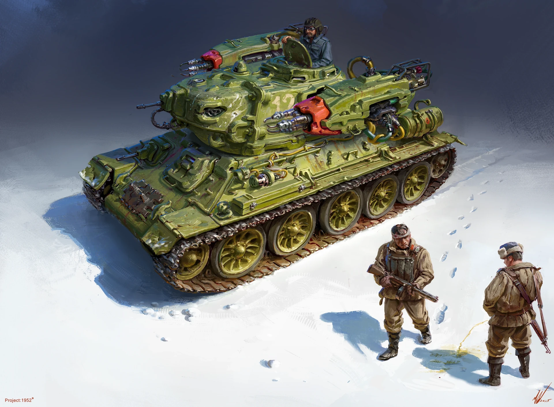 ArtStation - Project: 1952 - Tesla's Tank