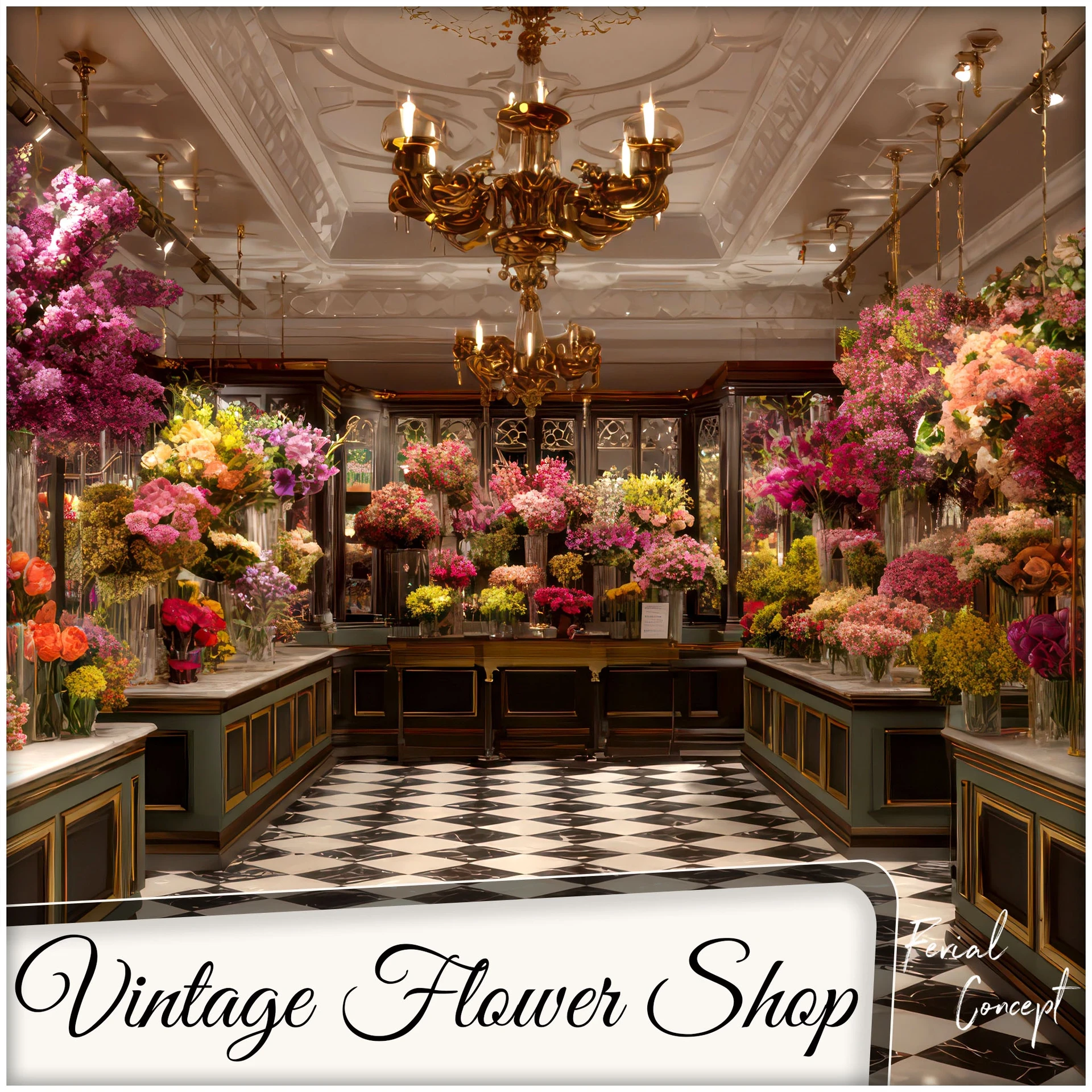 ArtStation - 🔹210 Vintage Flower Shop - Interior Reference Image Pack v ...