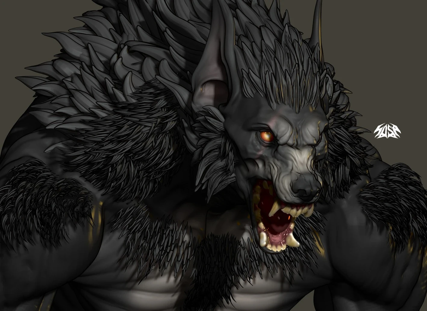 ArtStation - Work In Progress Werewolf