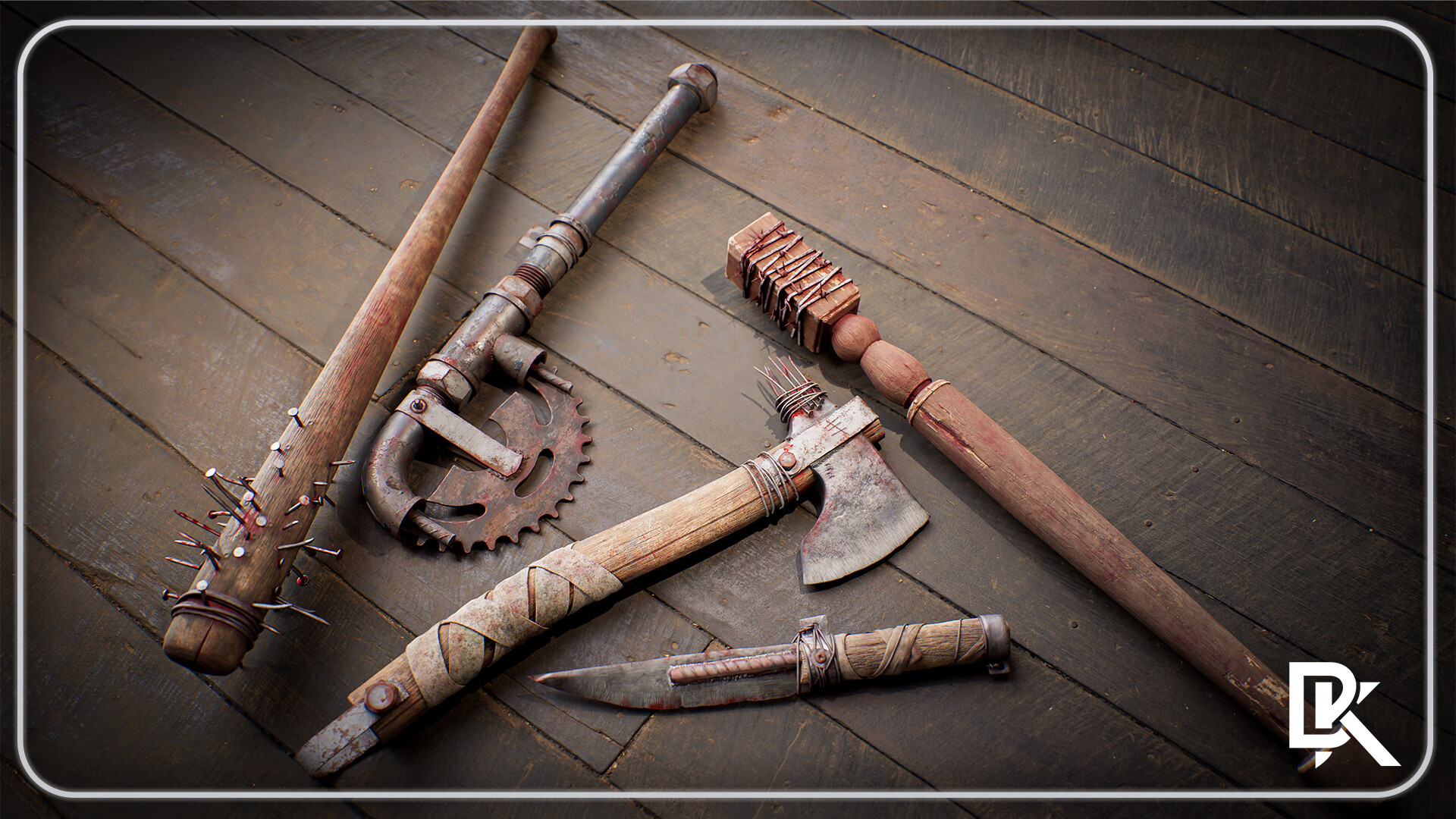 ArtStation - Post Apocalyptic Melee Weapon Pack