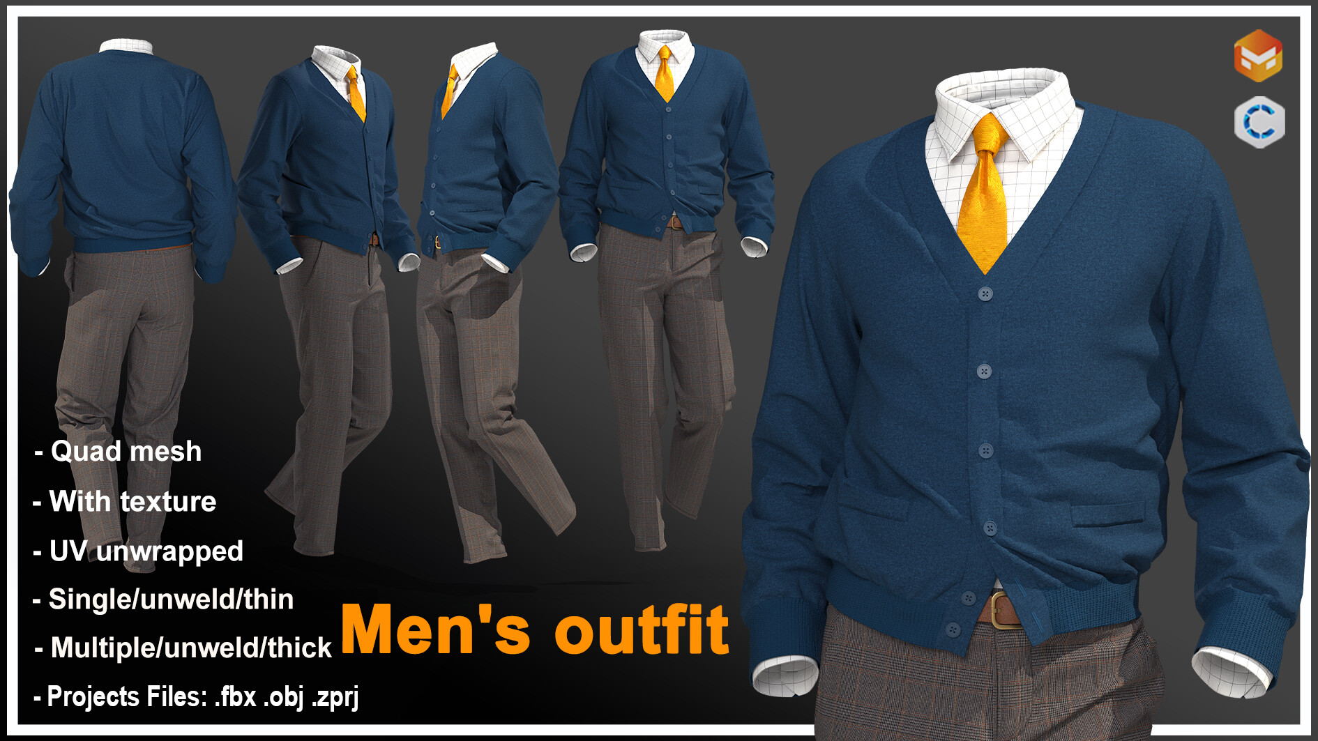 ArtStation - men's outfit