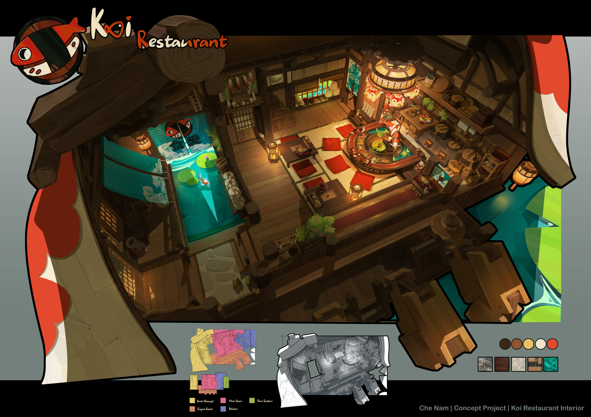 ArtStation - Koi Rentaurant
