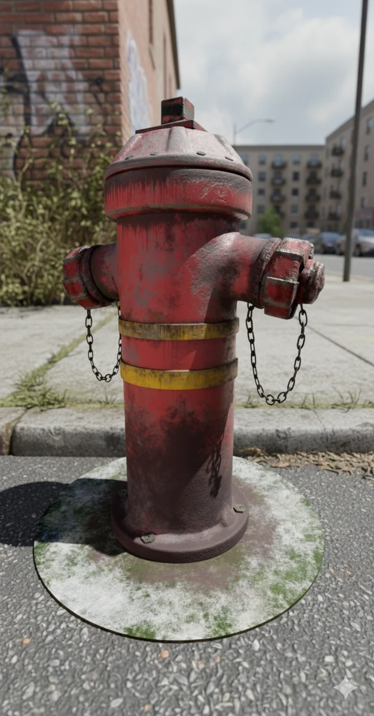 ArtStation - Aged American water hydrant